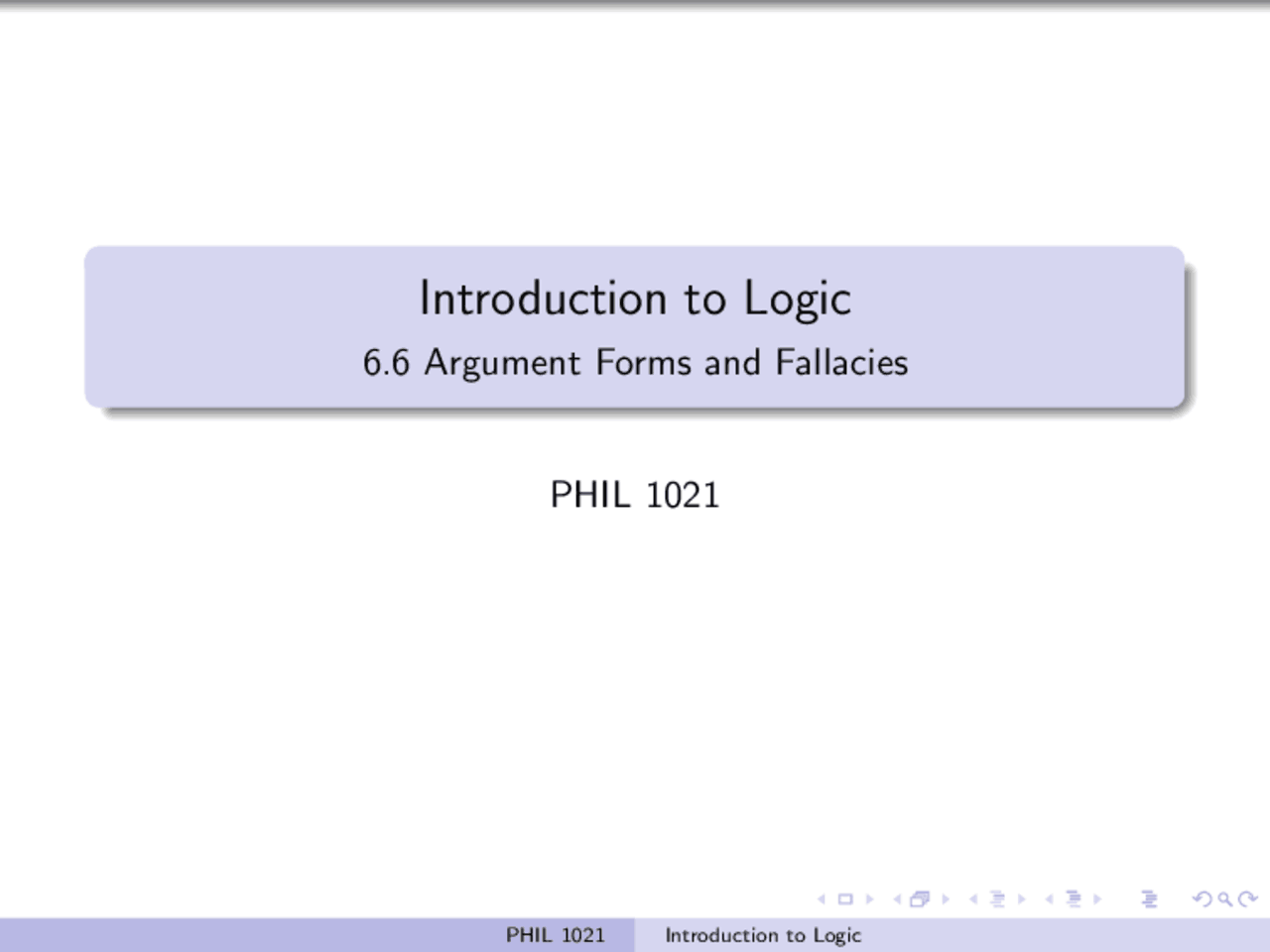 Argument Forms And Fallacies In Introduction To Logic Phil 1021 Docsity