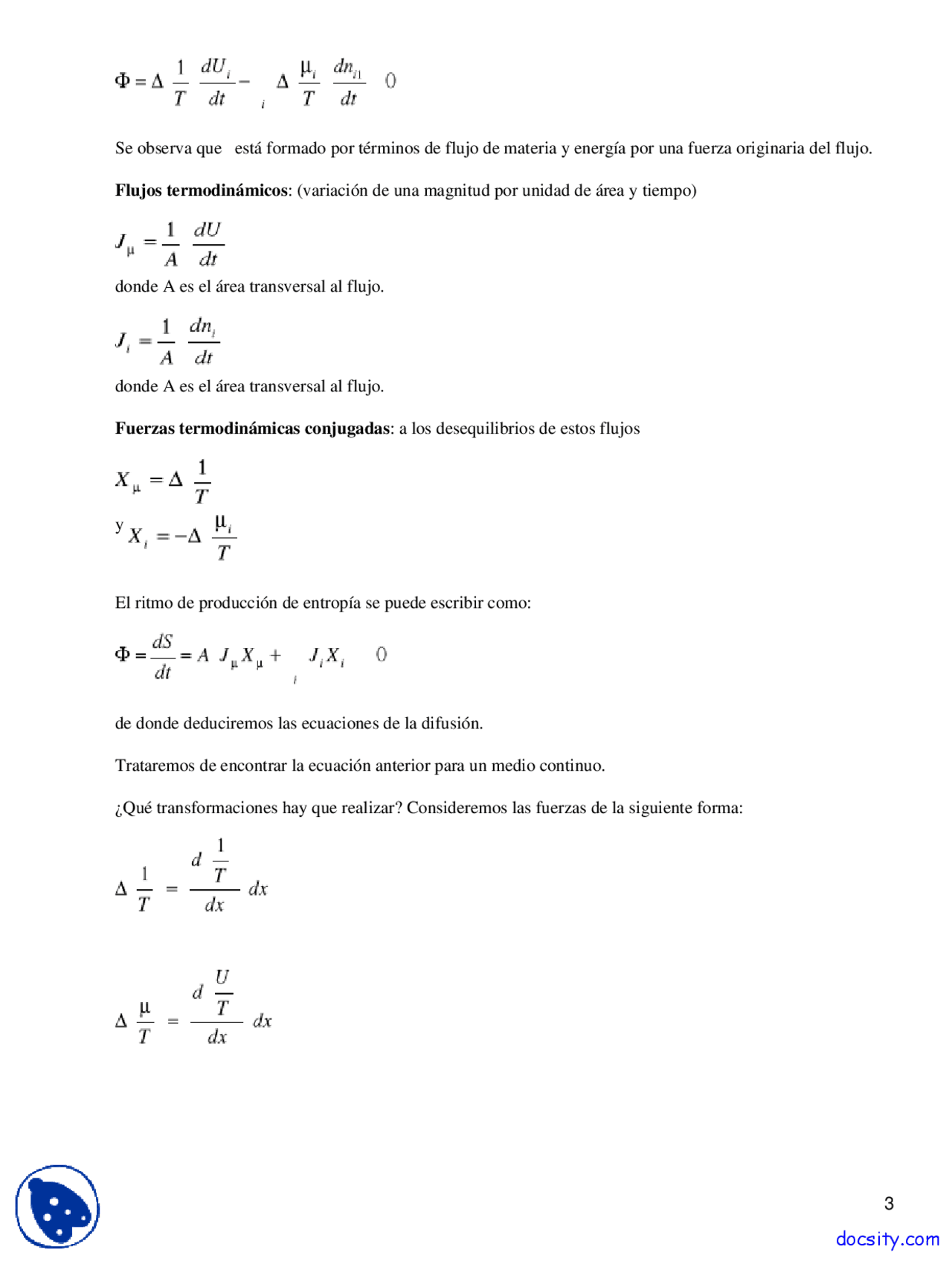 Termodinamica De Los Procesos Biologicos Apuntes Física Parte 3