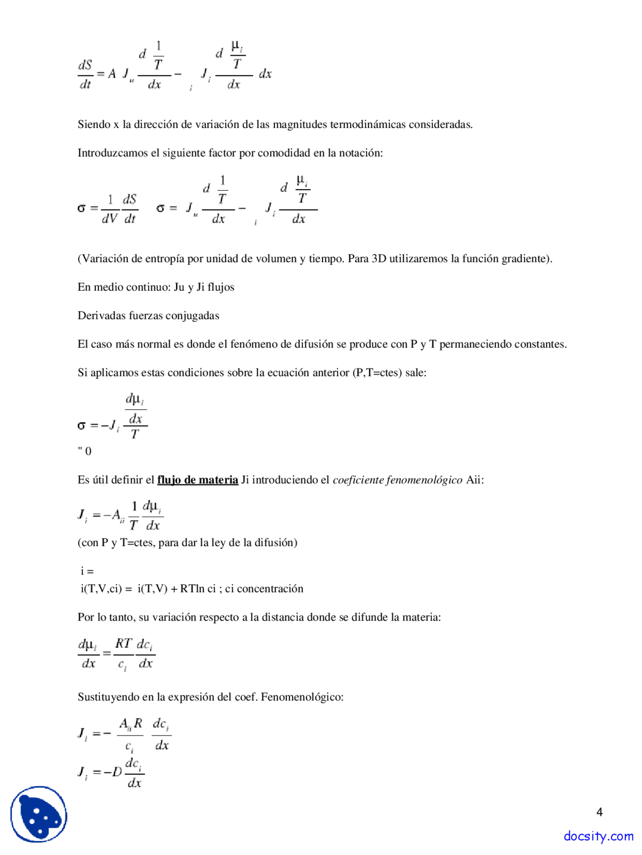 Termodinamica De Los Procesos Biologicos Apuntes Física Parte 4
