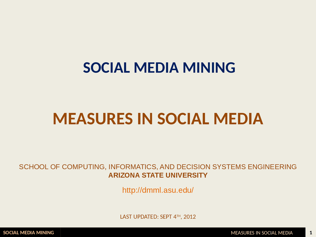 Measures In Social Media Social Media Mining Cse 484 Pra Docsity