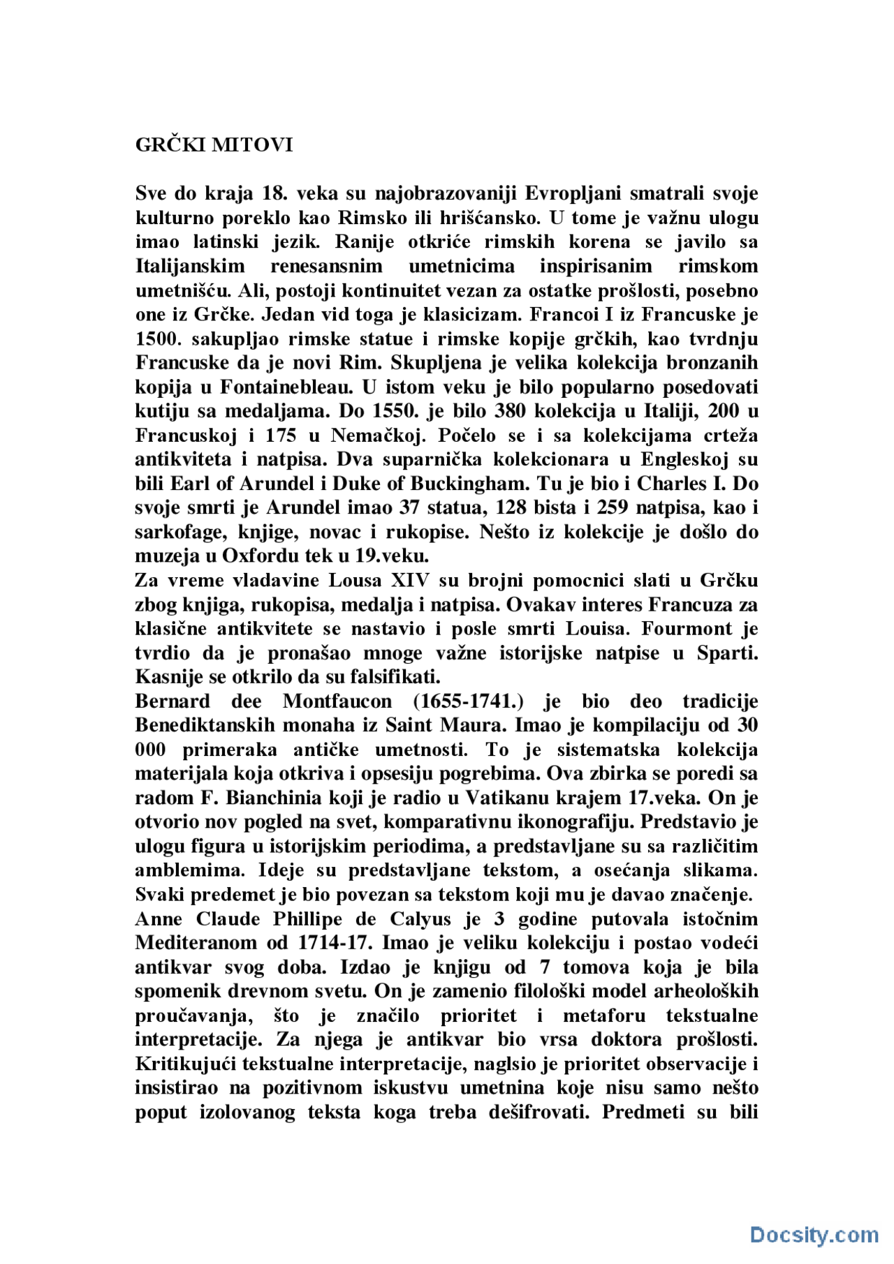 Grcki mitovi-KLASICNA ARHEOLOGIJA-Beleska-Arheologija-Filozofski ...