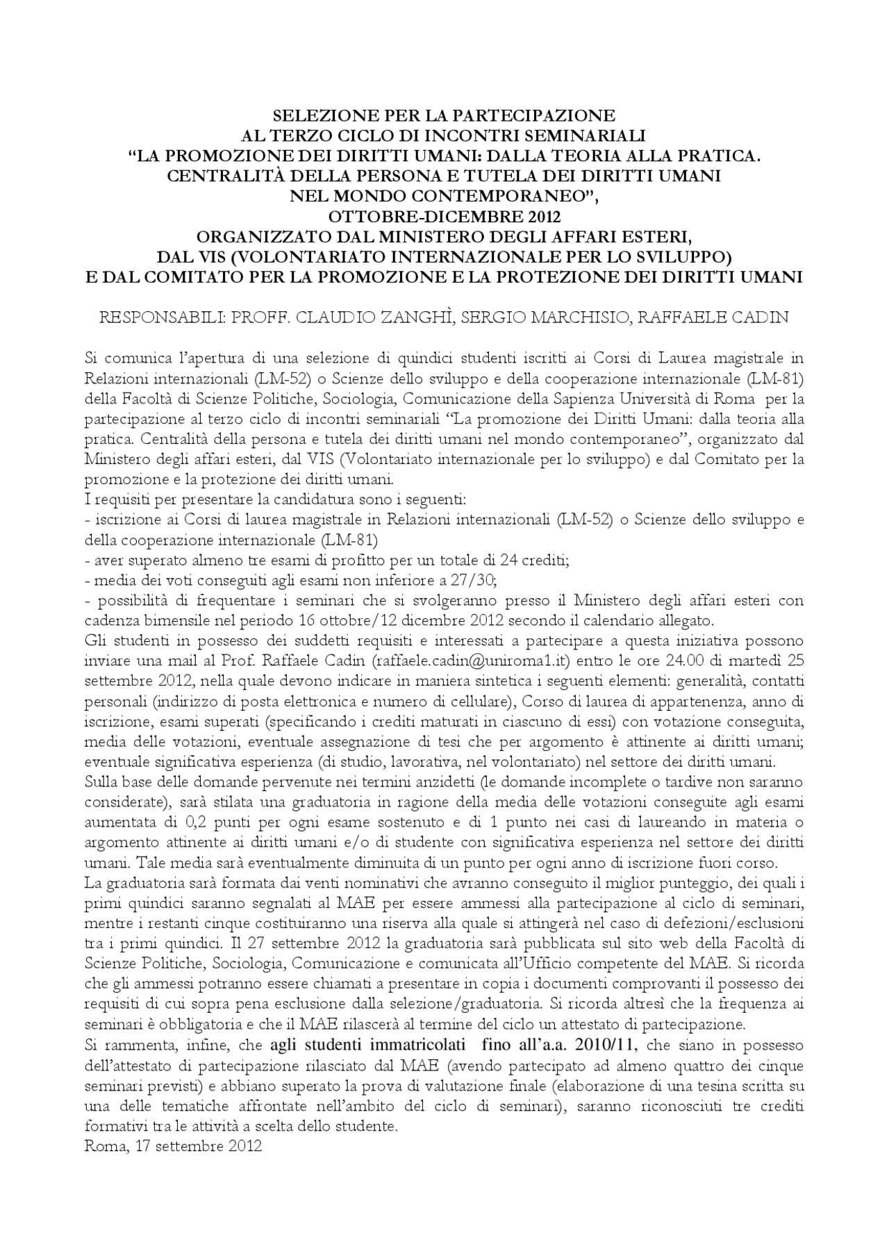 Centralità Della Persona E Tutela Dei Diritti Umani Docsity