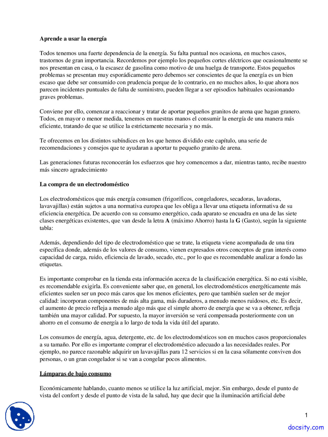 Energía Apuntes Tecnología Industrial Docsity