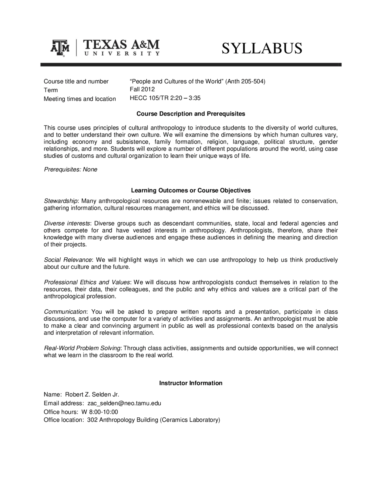 The Non Renewable Anthropological Resources | ANTH 205 - Docsity