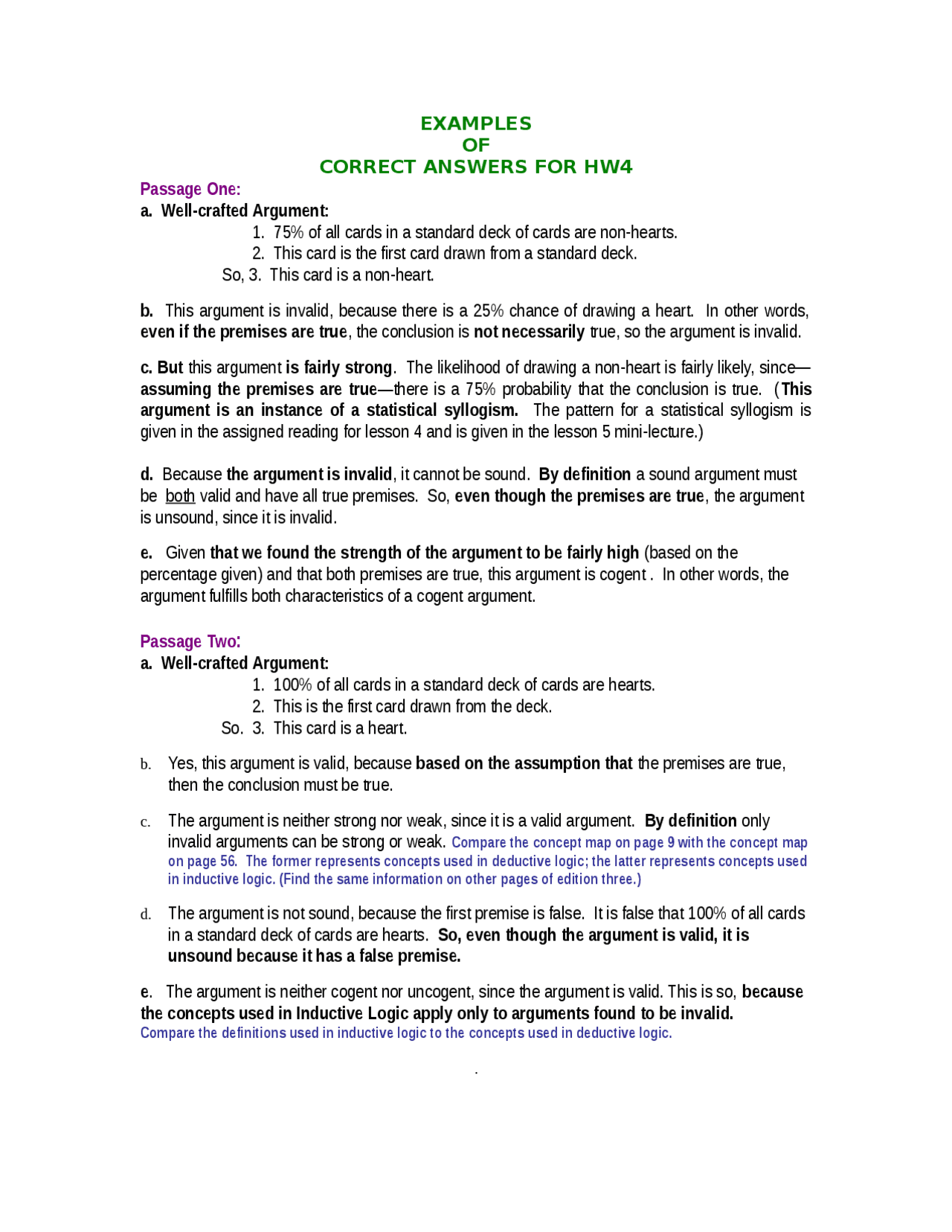 Analysis of Well-Crafted Arguments in Homework Assignment 4 - Prof ...