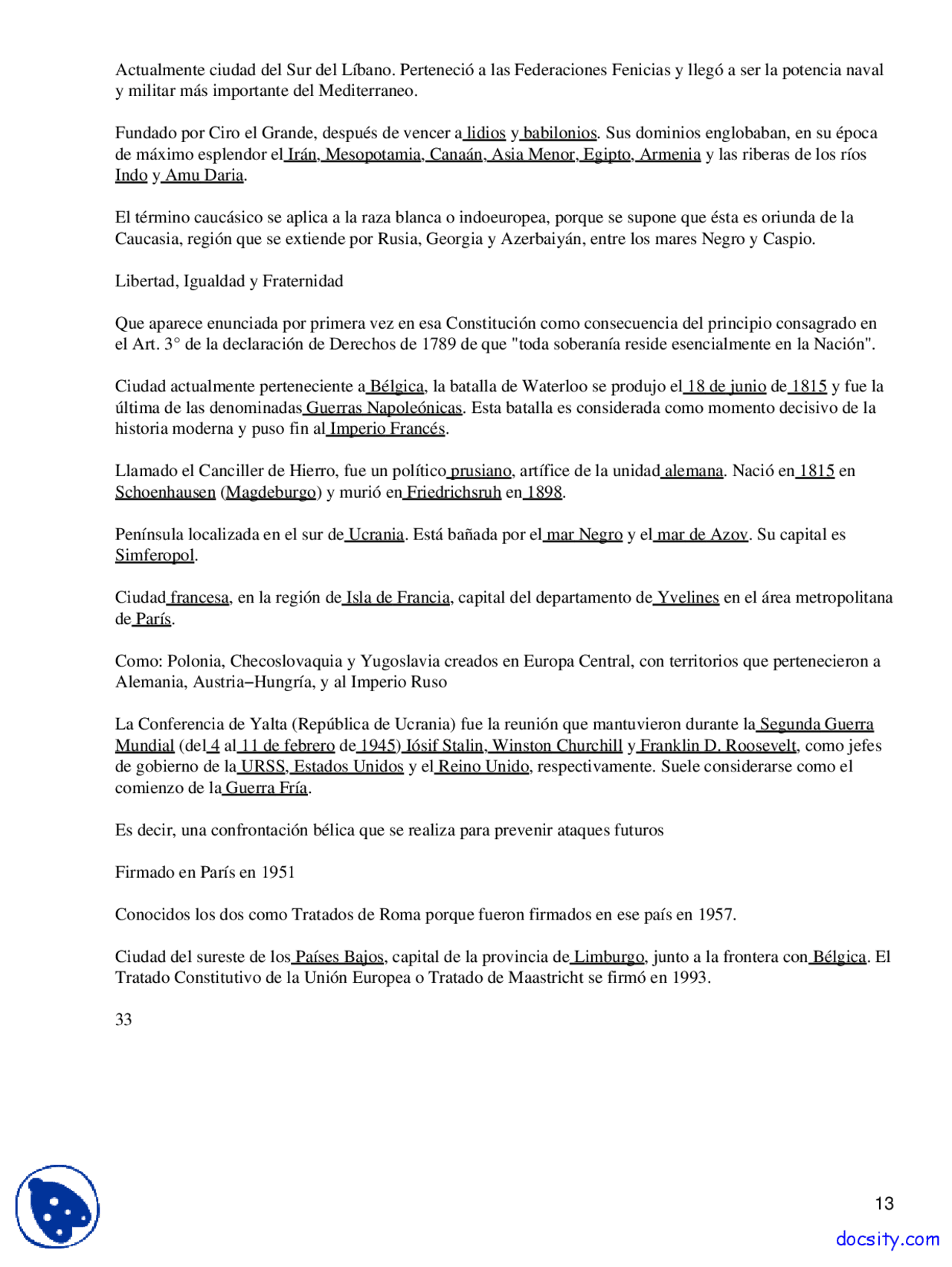 Europa Apuntes Historia Universal Parte 7 Docsity