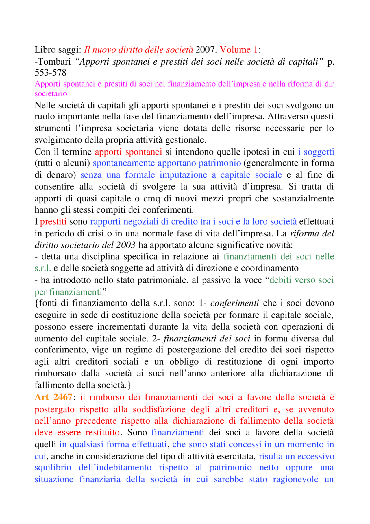 Riassunto Commerciale Progred Docsity