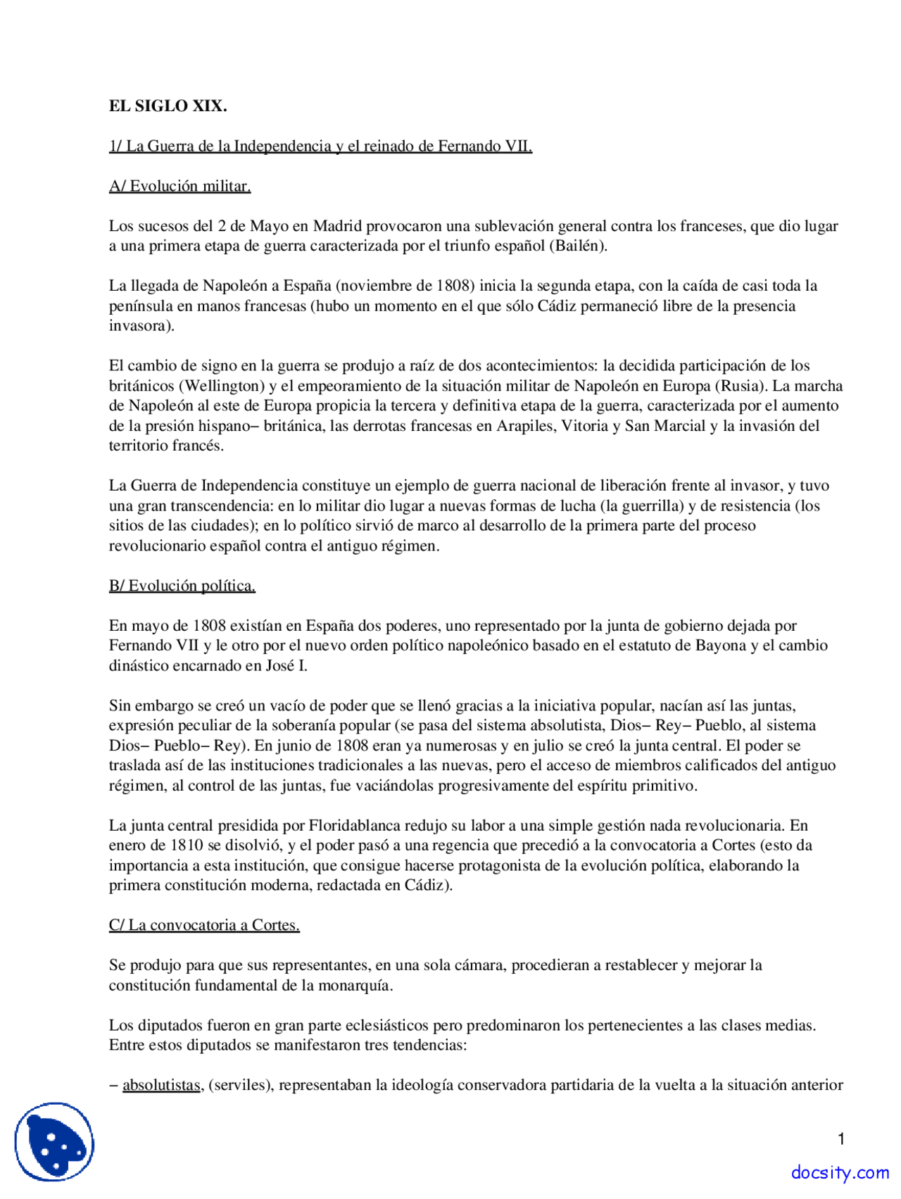Siglo Xx Apuntes Historia Universal Docsity