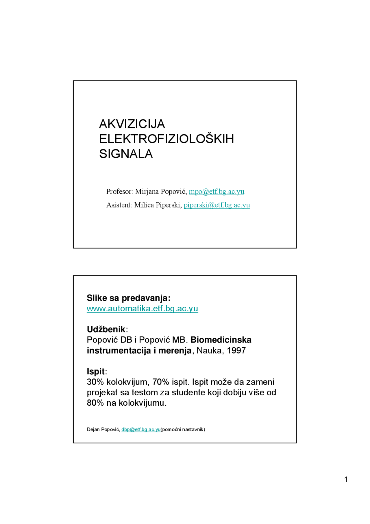 Akvizicija Elektrofizioloških Signala Elektroencefalografija Eeg