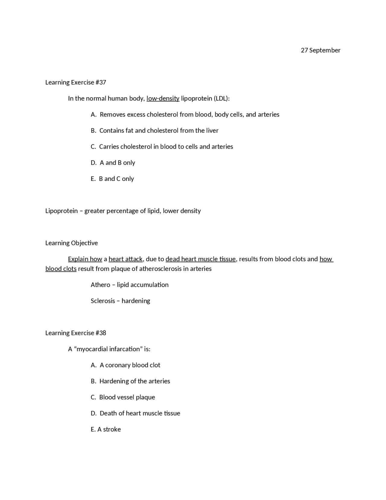 Learning Exercises For Food And Nutrition In Health Fshn 125 Docsity
