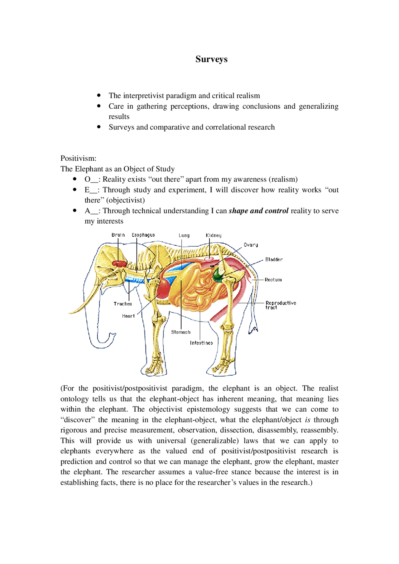 Surveys Research Method Docsity