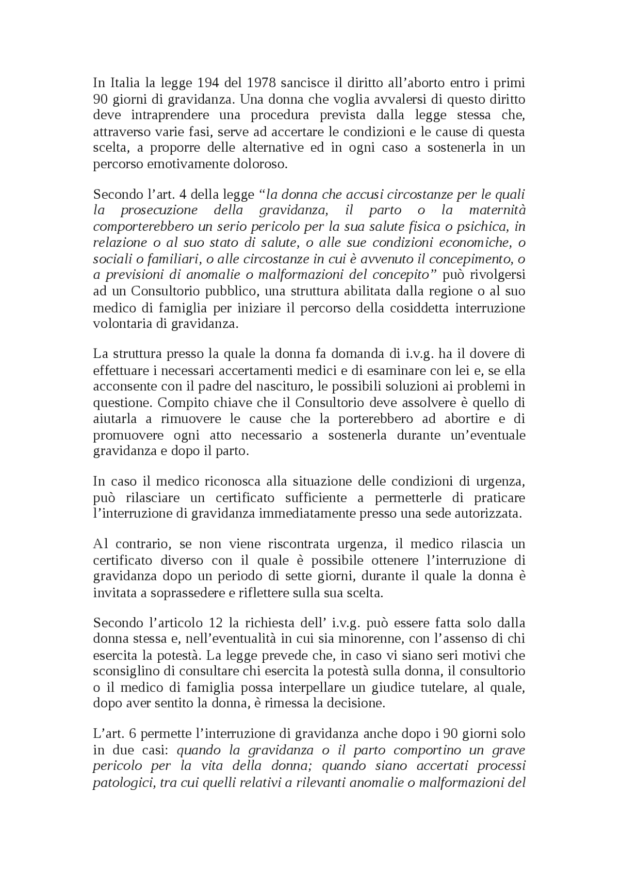 Laborto Appunti Di Etica Docsity