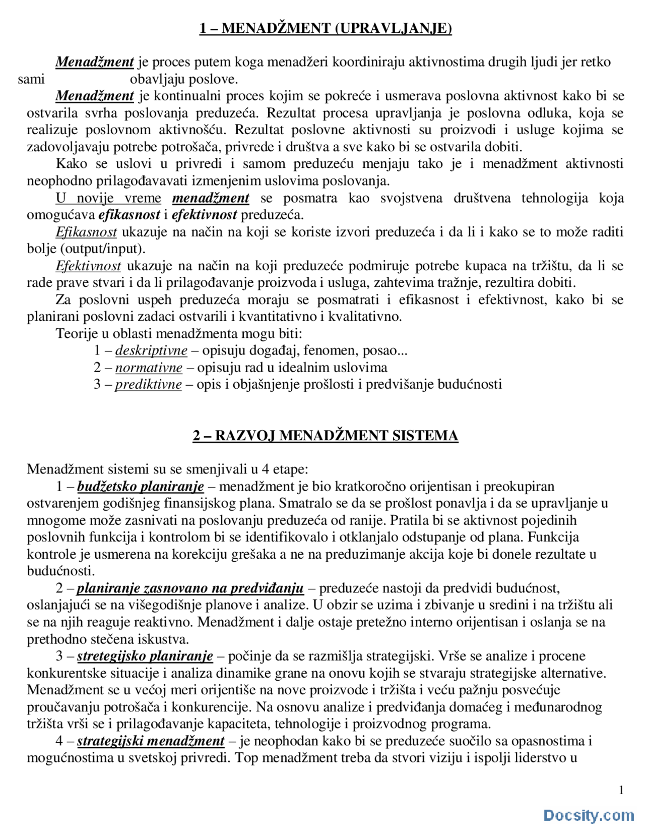 Upravljanje-Skripa-Startegijski menadzment-Menadzment (1) | Rezime' predlog Strateški menadžment ...
