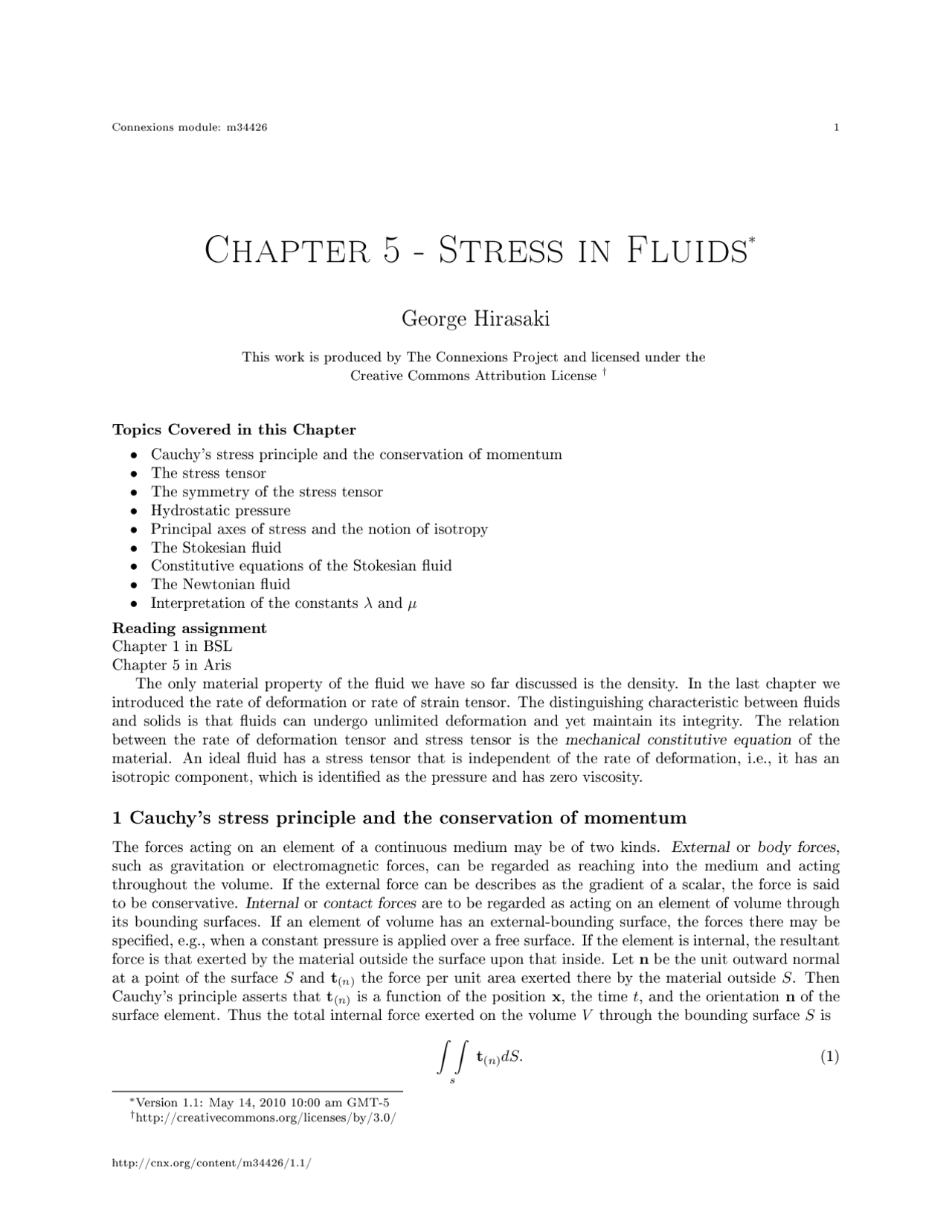 Stress In Fluids Docsity