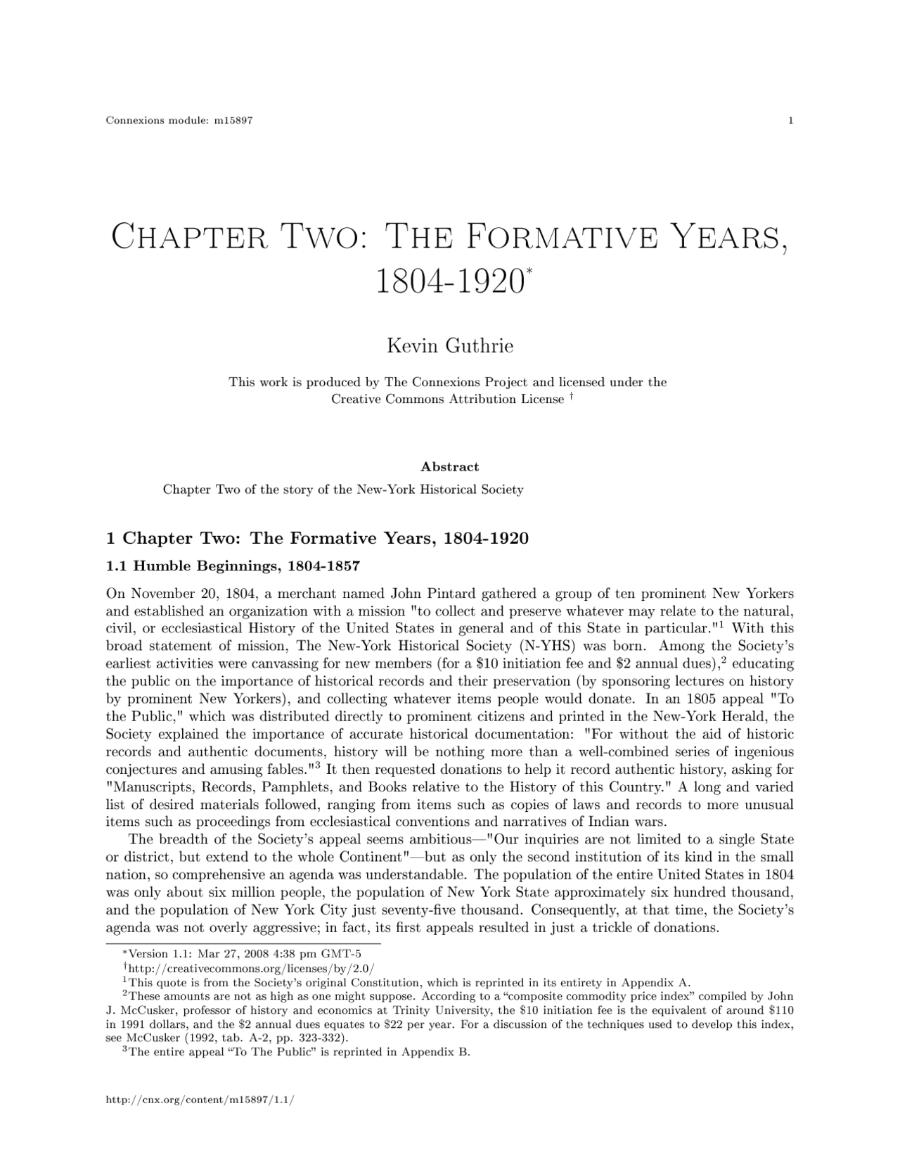 The formative years - Docsity