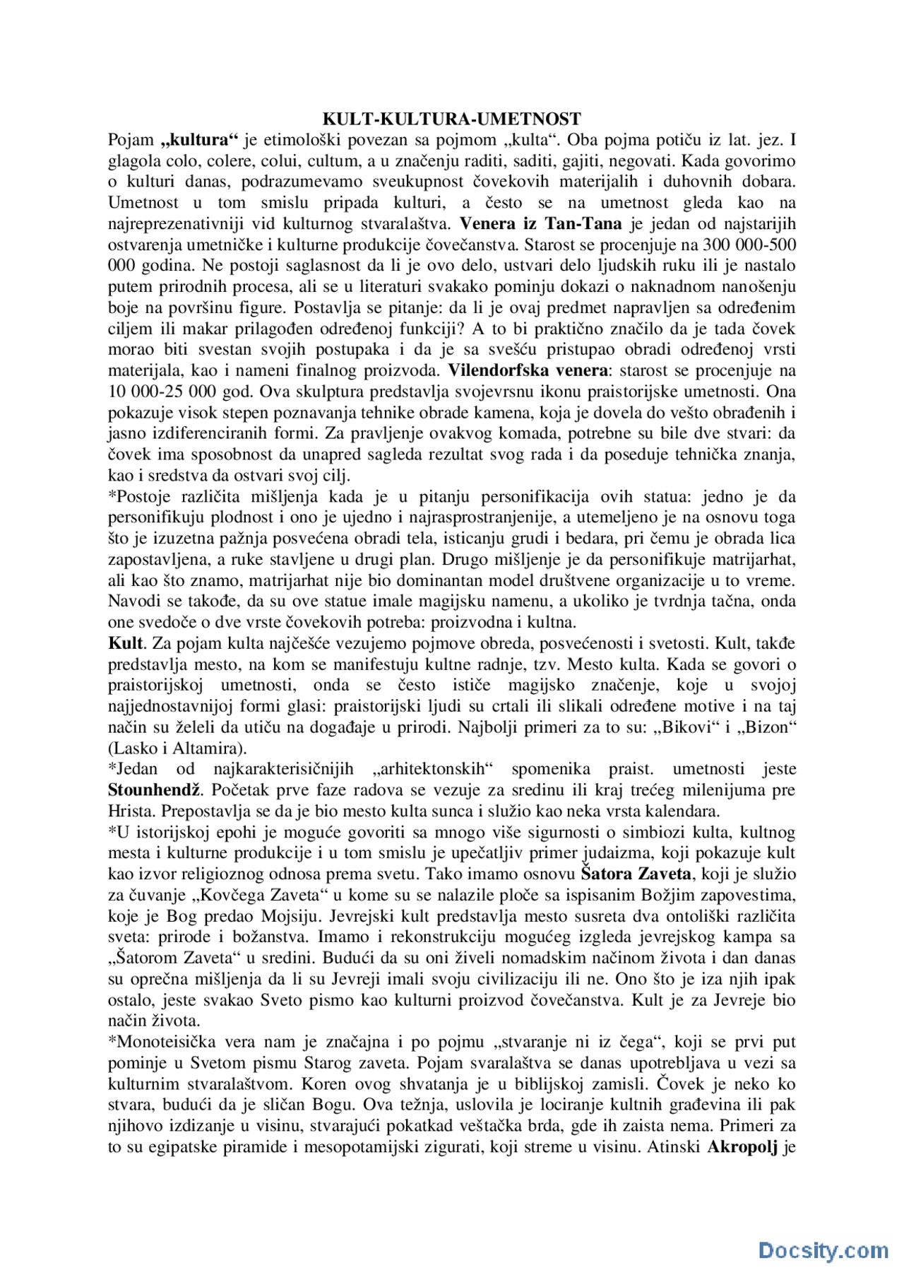 Estetika Skripta Za Ispit Skripta Estetika Kultura I Mediji Rezime