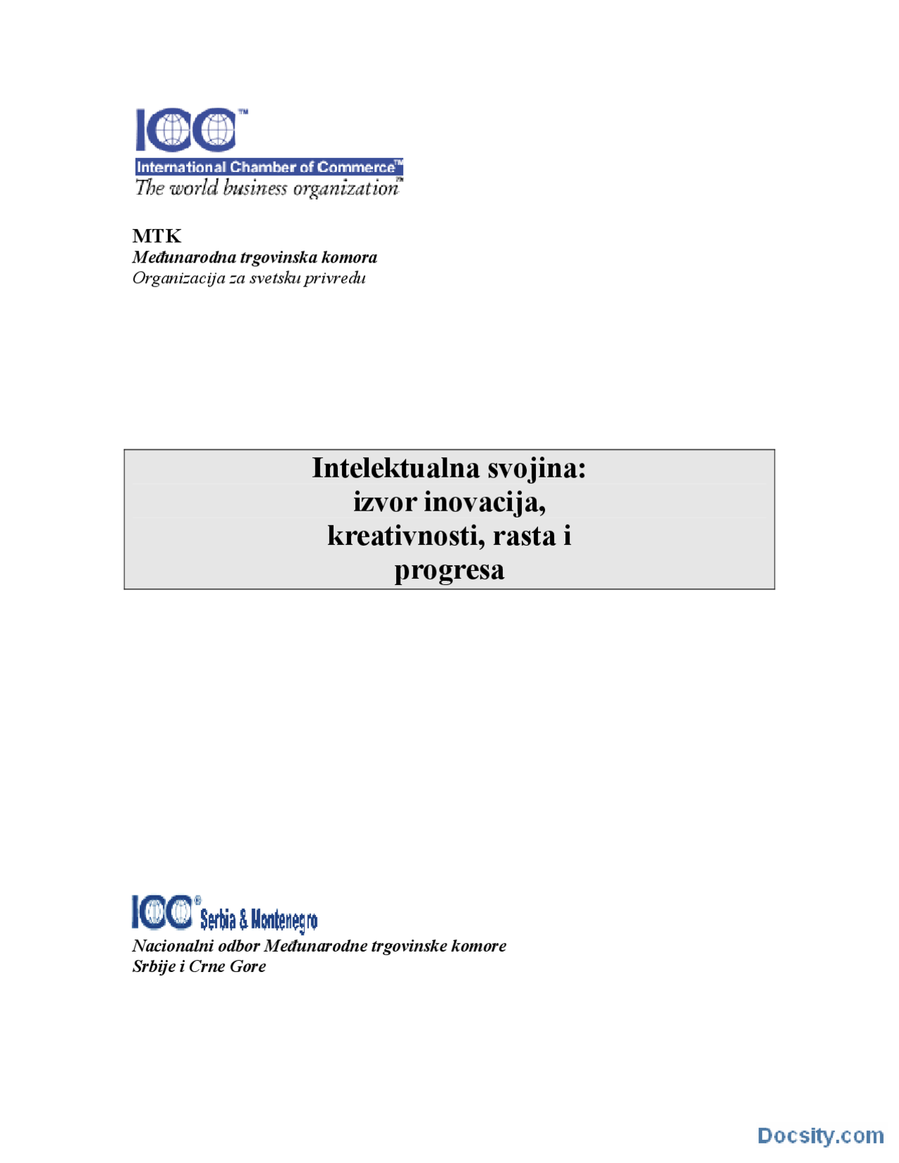 Intelektualna Svojina Skripta Pravo Intelektualne Svojine Mediji I