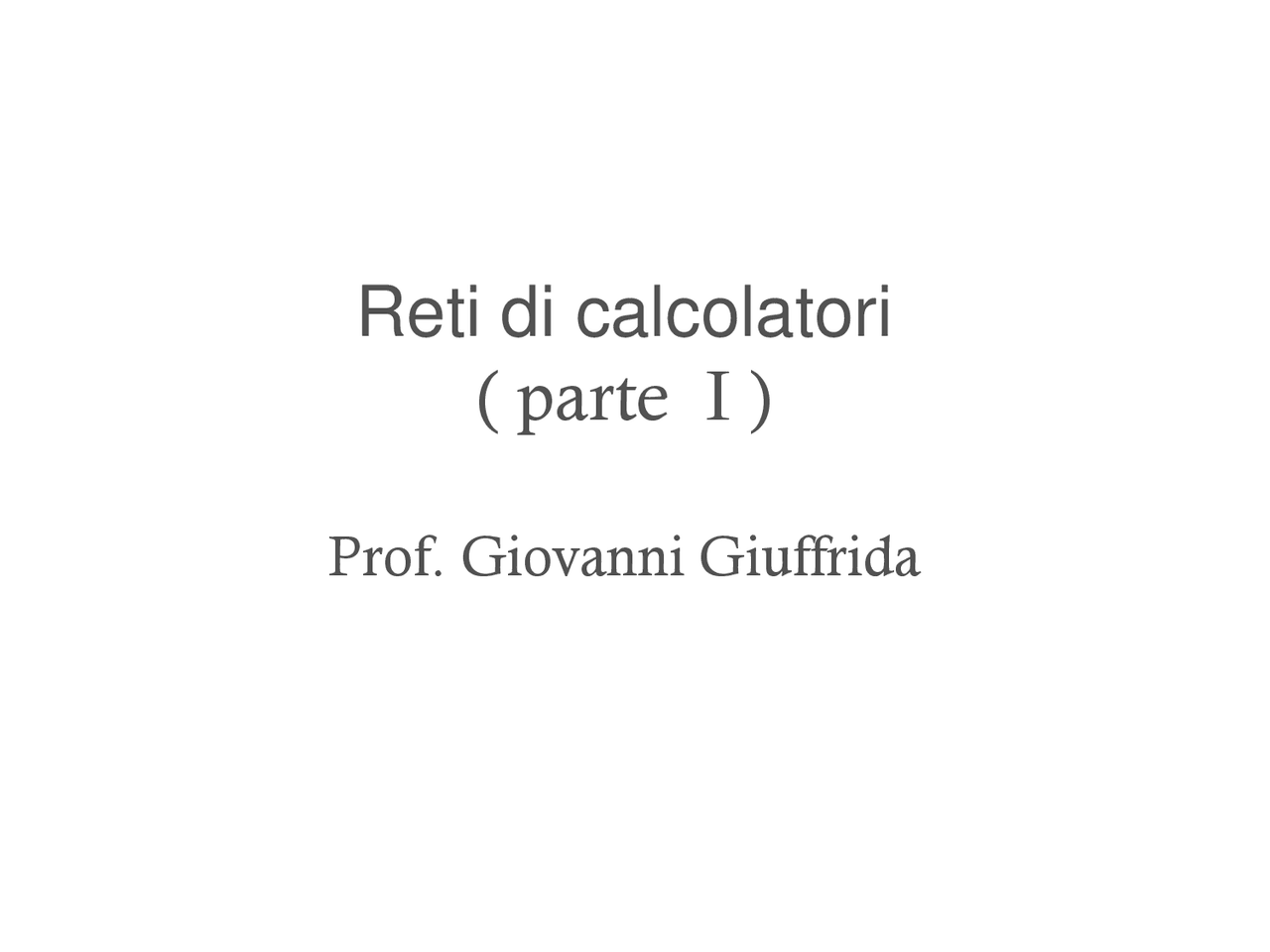 Reti Di Calcolatori Appunti Di Informatica Modulo 3 Docsity