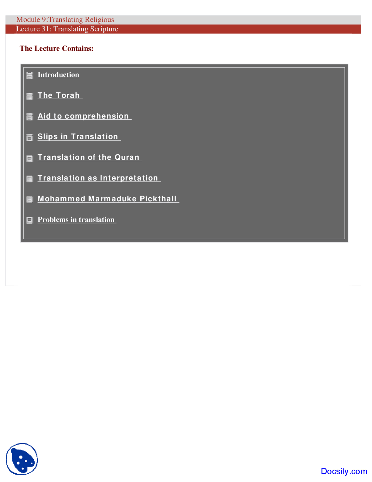 Translating Scripture Cultural And Social Sciences Lecture Slides