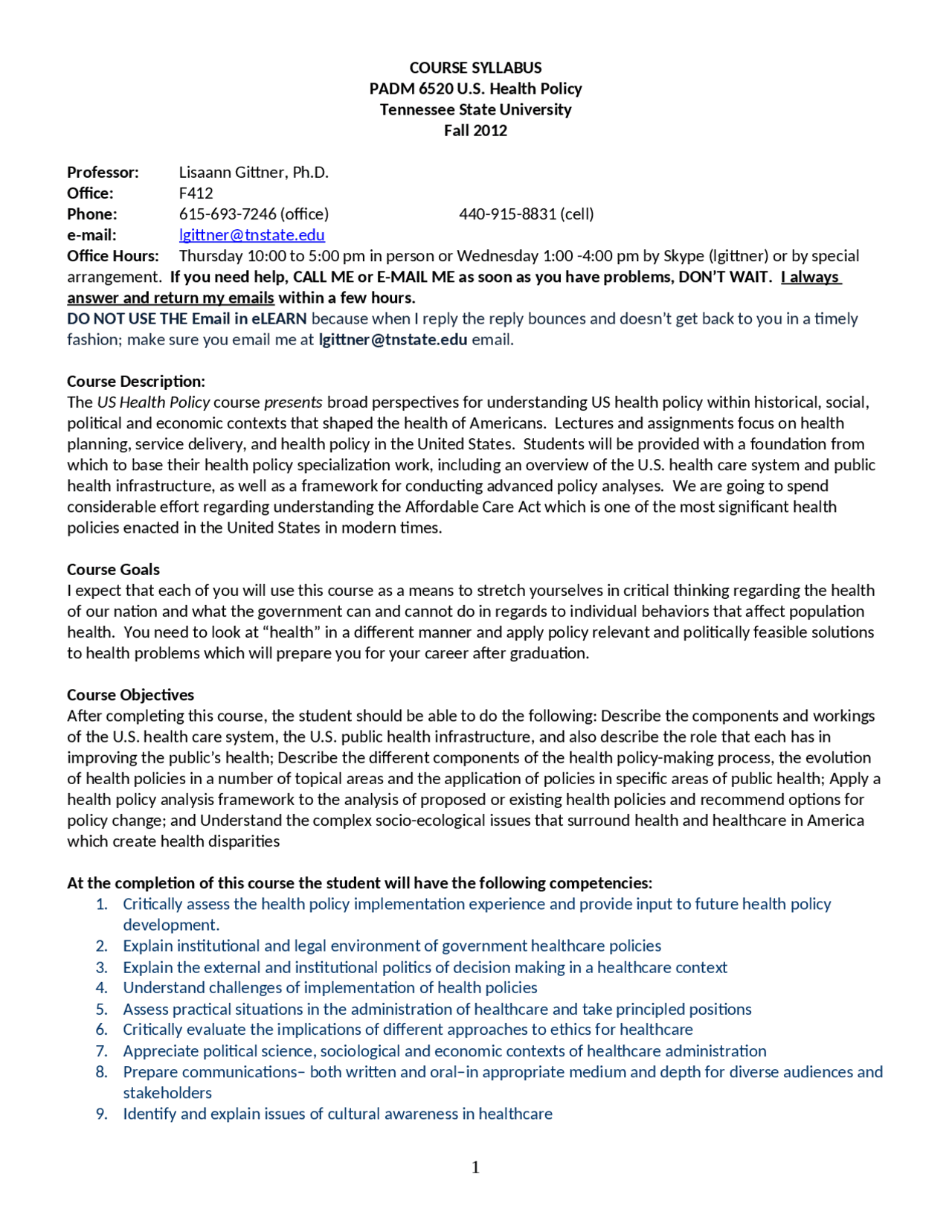Management Evaluation Information Systems Course Syllabus Bisi 6130
