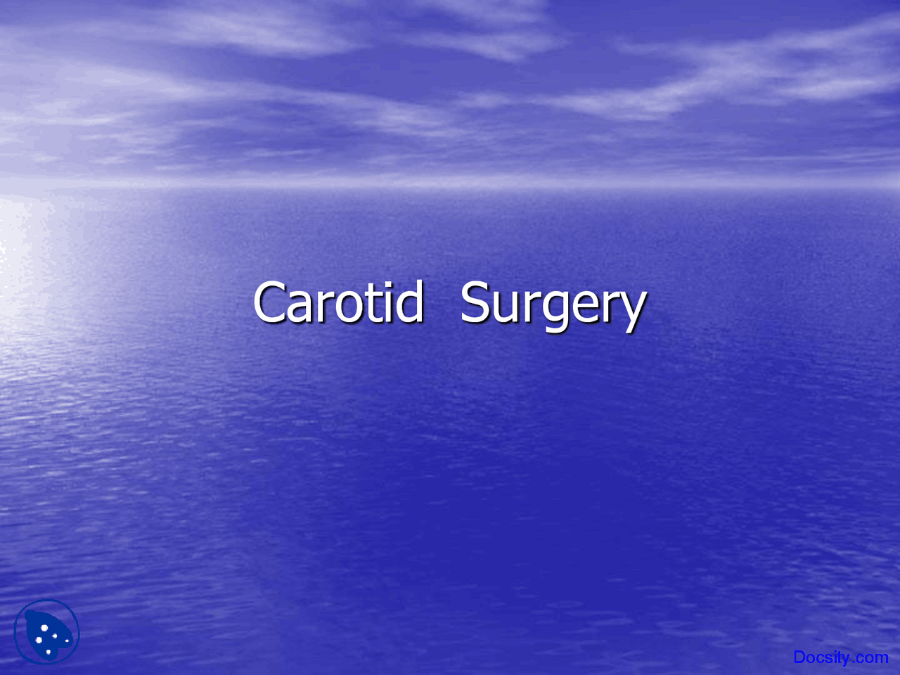 Carotid Surgery Anesthesia Lecture Slides Docsity