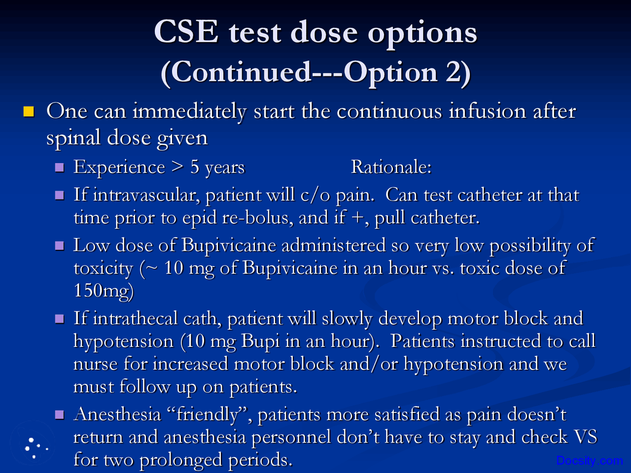Obstetric Anesthesia Part 3 Anesthesia Lecture Slides Docsity