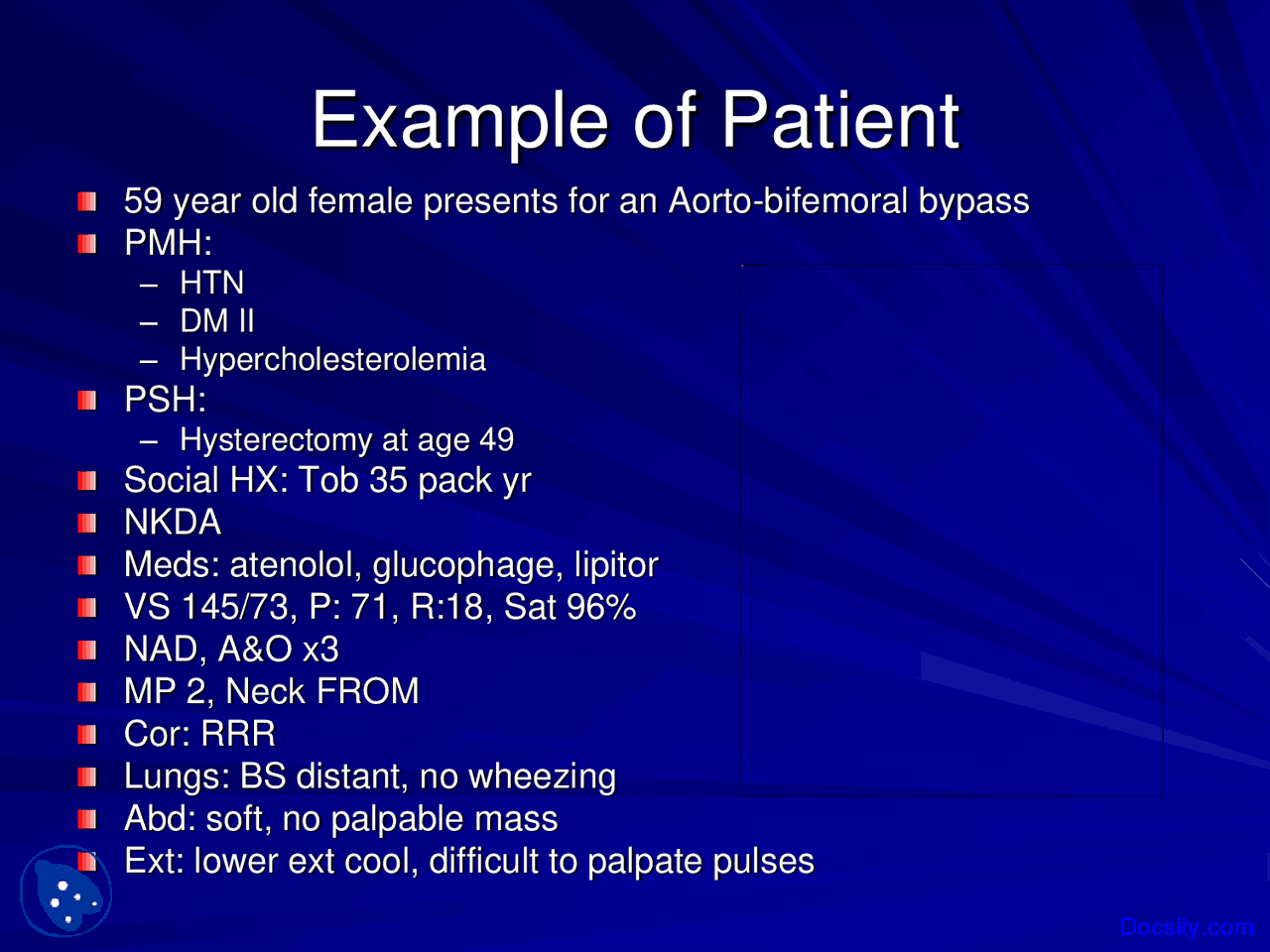 Pre Operative Assessment Part 2 Anesthesia Lecture Slides Docsity