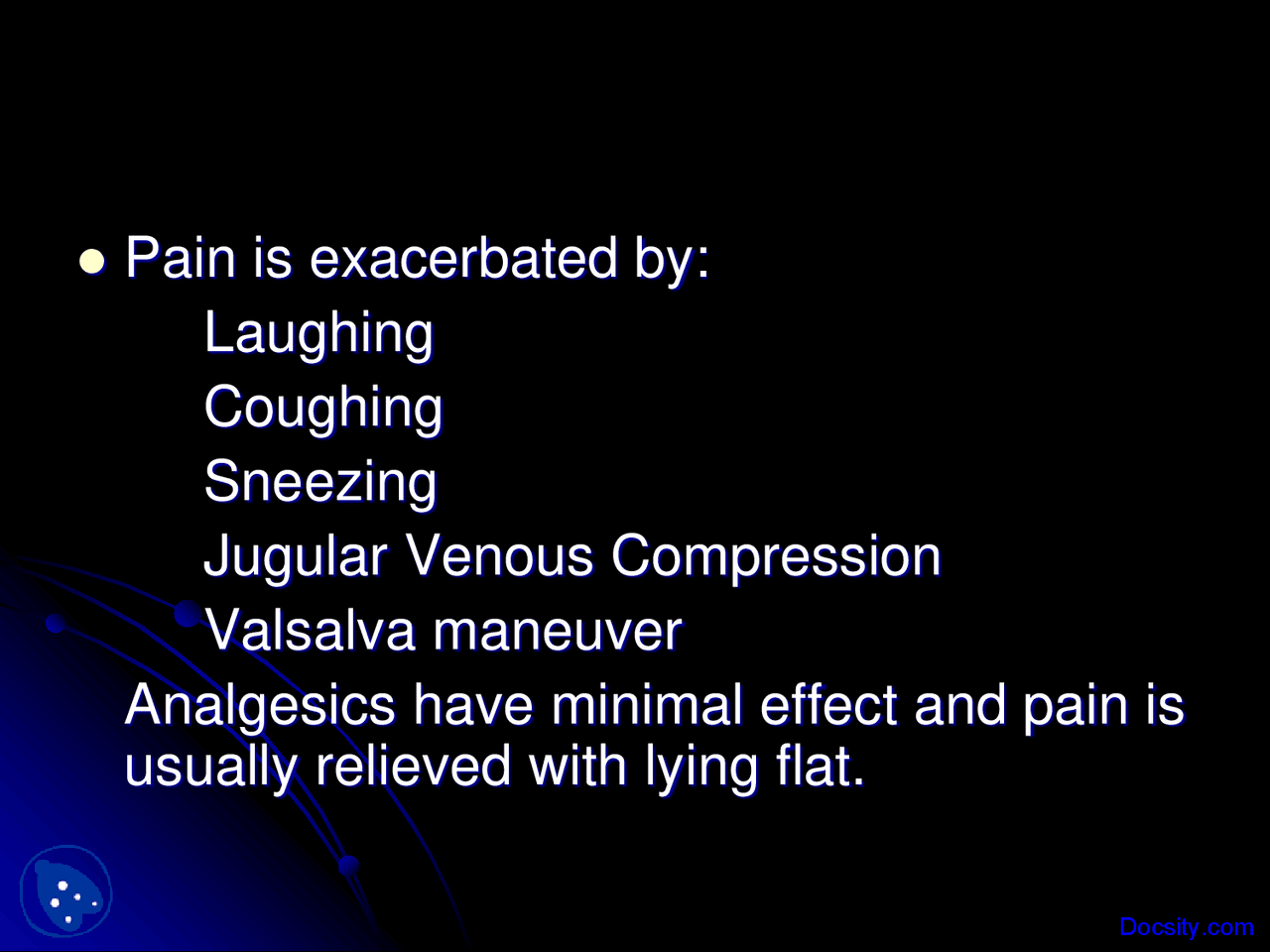 Intracranial Hypotension Part 3 Anesthesia Lecture Slides Docsity