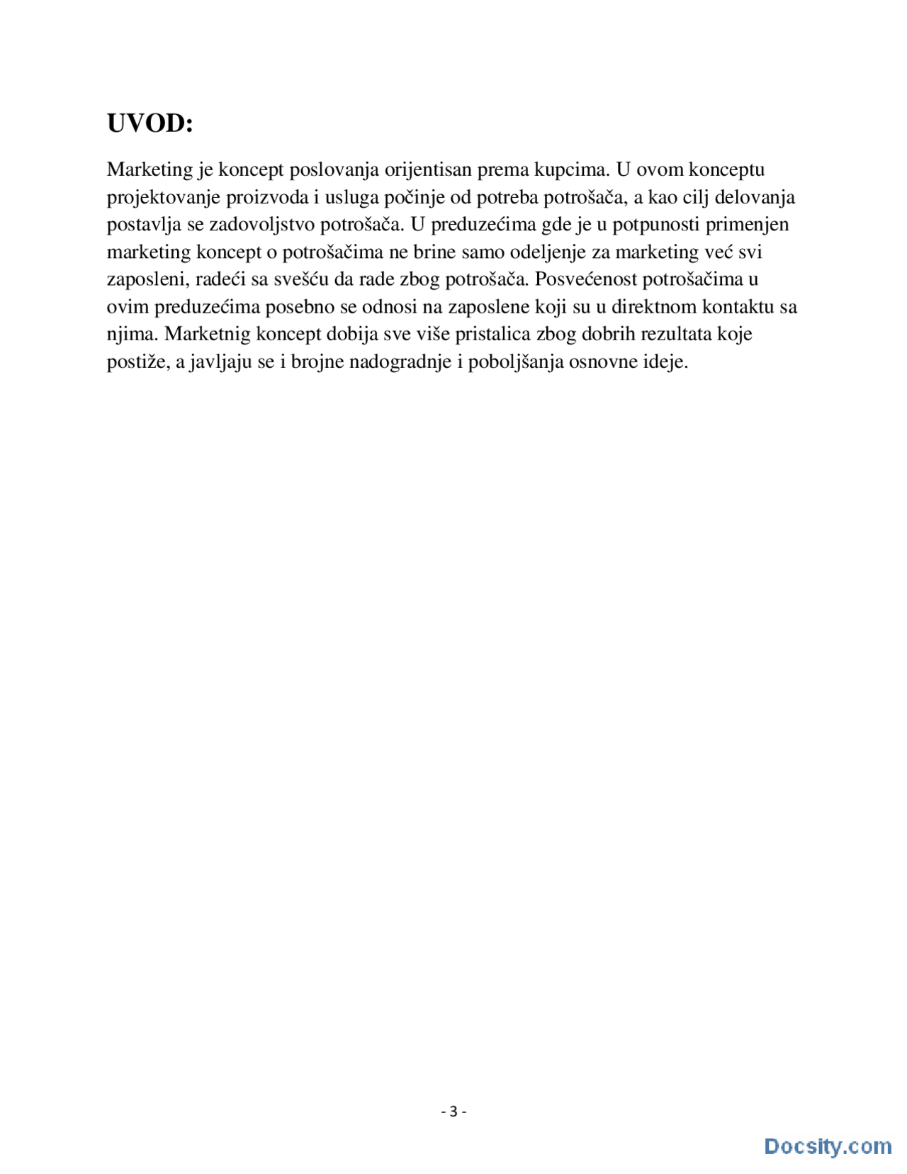 Kontrola Skripta Marketing Marketing I Pr Rezime Predlog Marketing