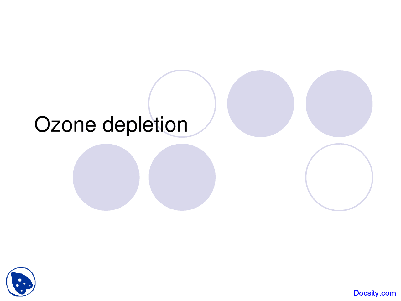 Ozone Depletion Community Medicine Lecture Slides Docsity