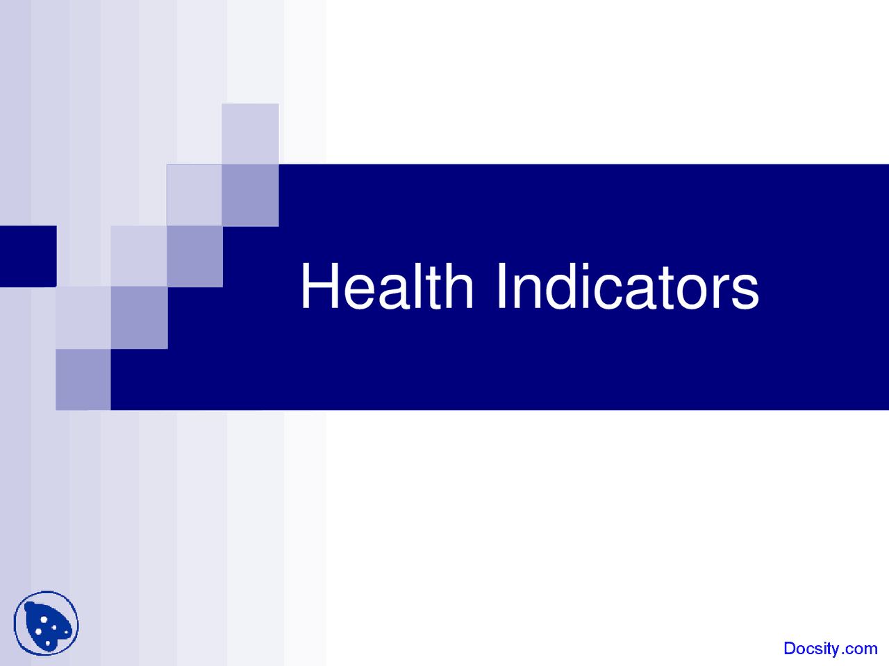 Health Indicators Community Medicine Lecture Slides Slides