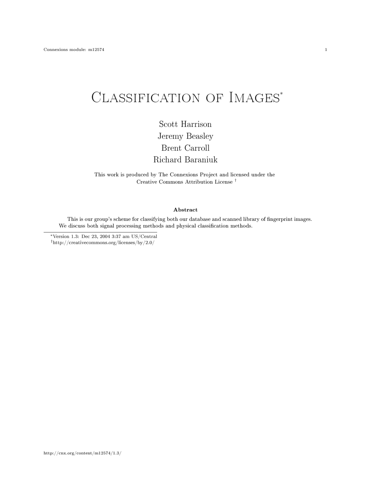Classification Of Images Docsity
