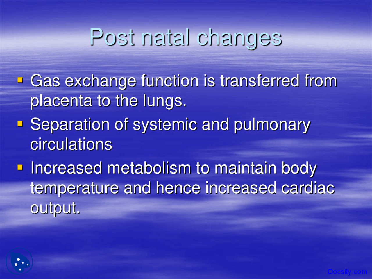 Circulatory Beds In Fetal Circulation Cardiology Lecture Slides