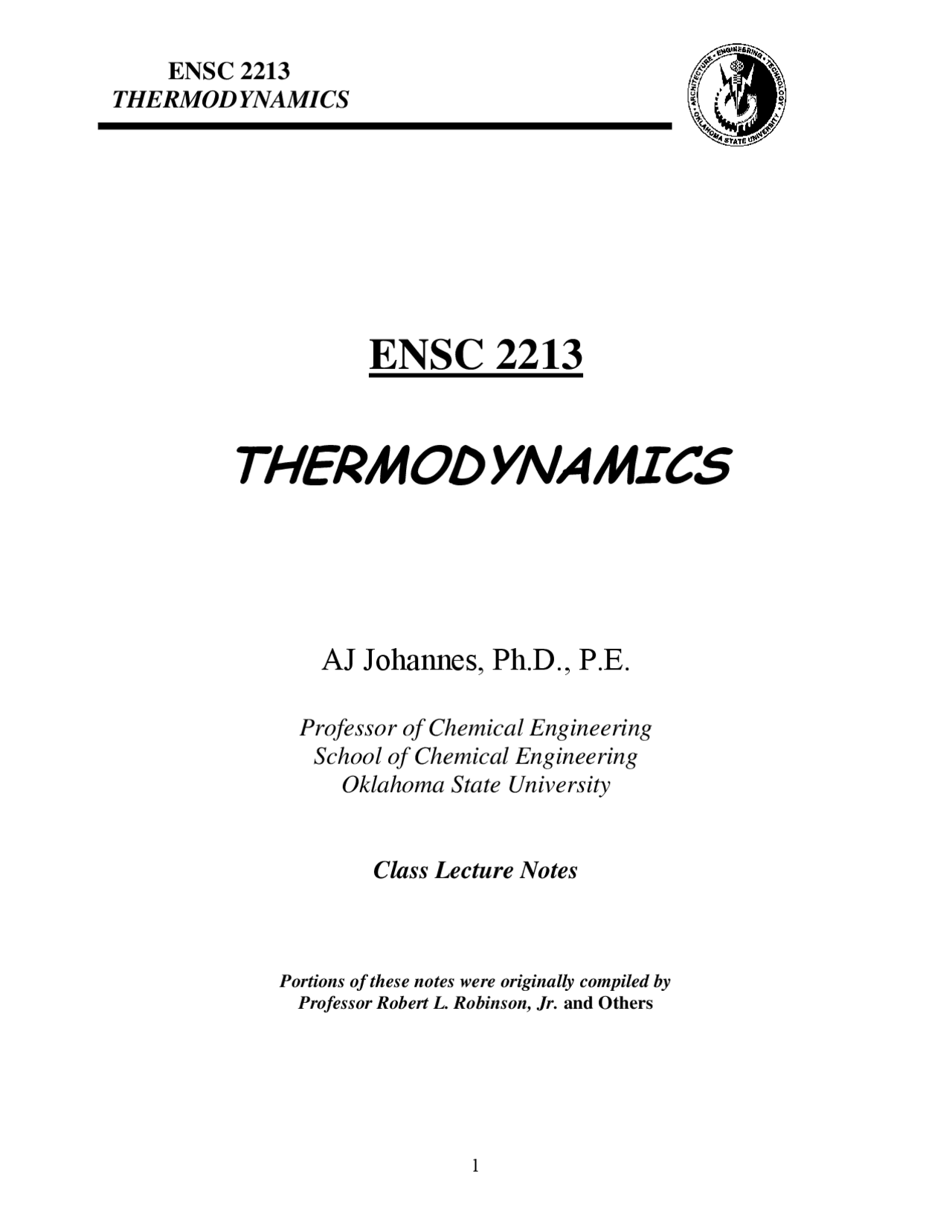 Introductory Concepts And Definitions Thermodynamics Ensc 2213