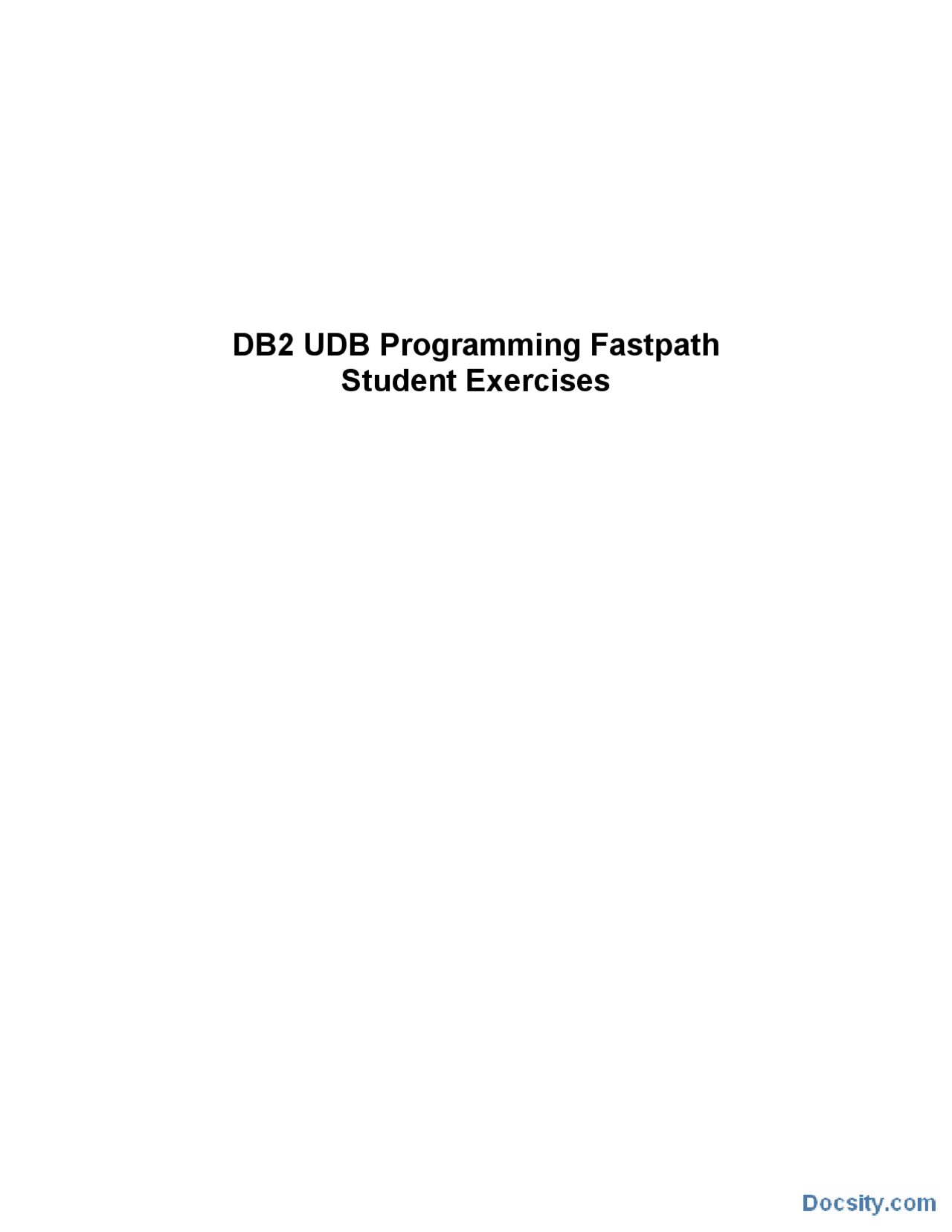 Db2 Udb Programming Skripta Informatika Statistika I Informatika