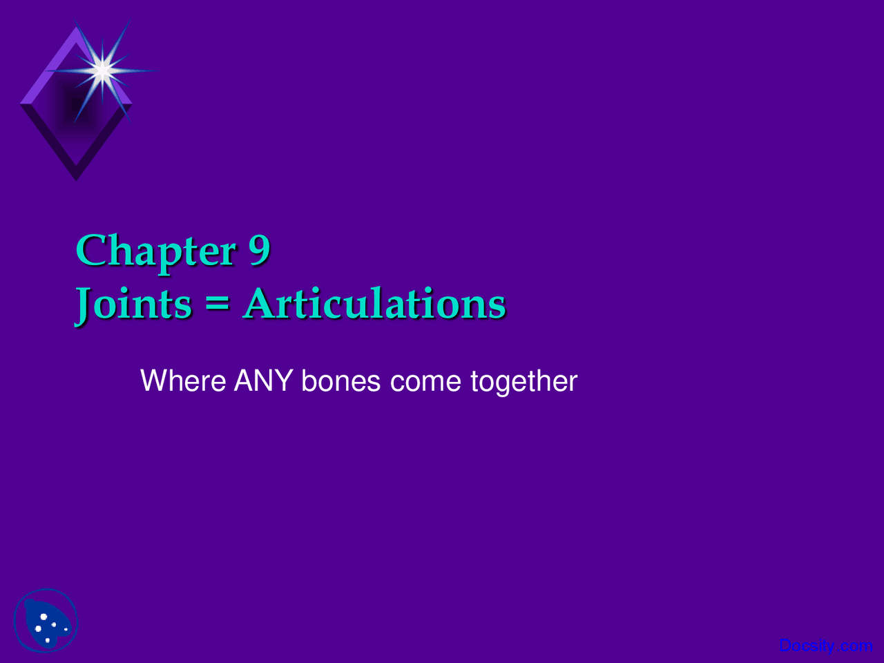 Joints Anatomy Lecture Slides Docsity