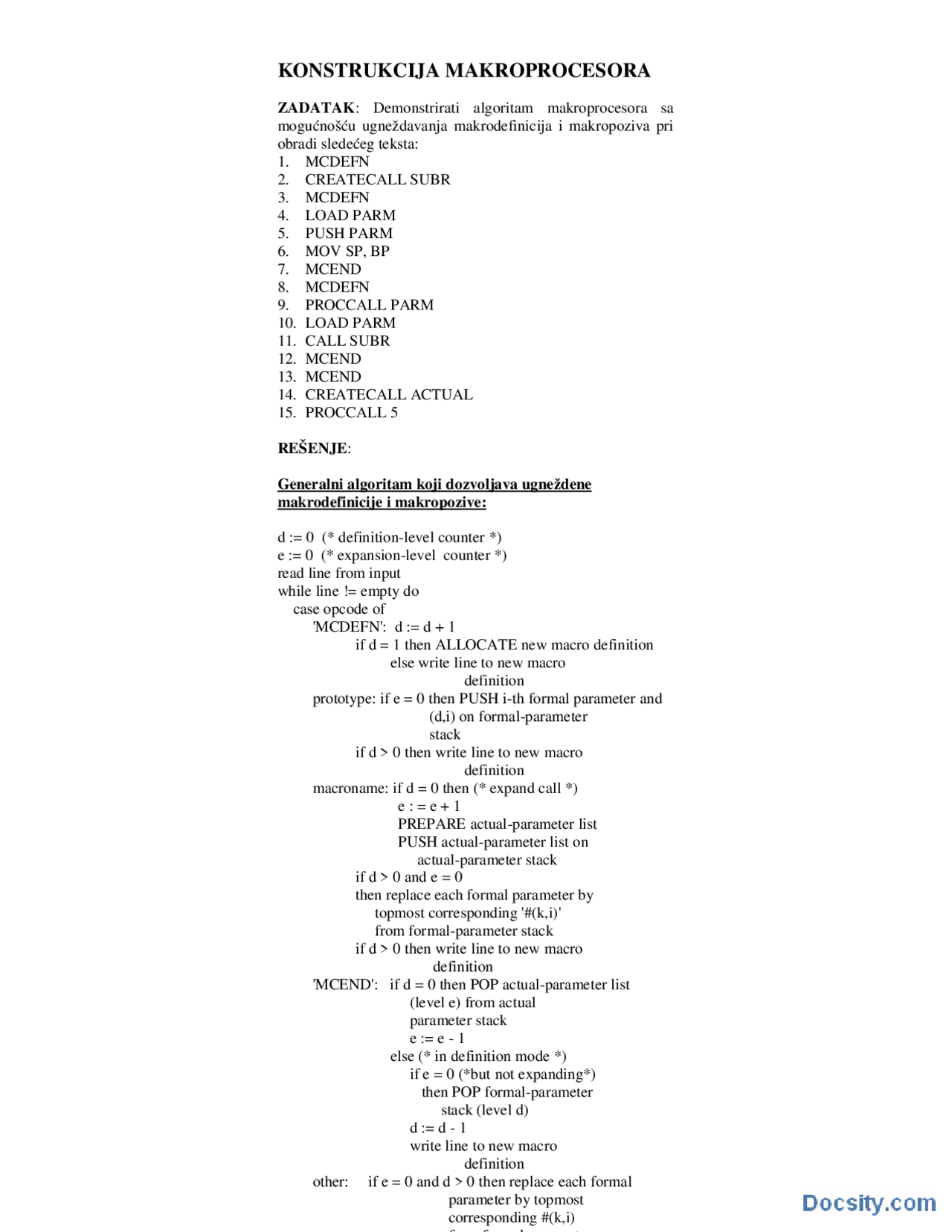 Makroprocesori Slajdovi Sistemsko Programiranje Informatika Slajdovi