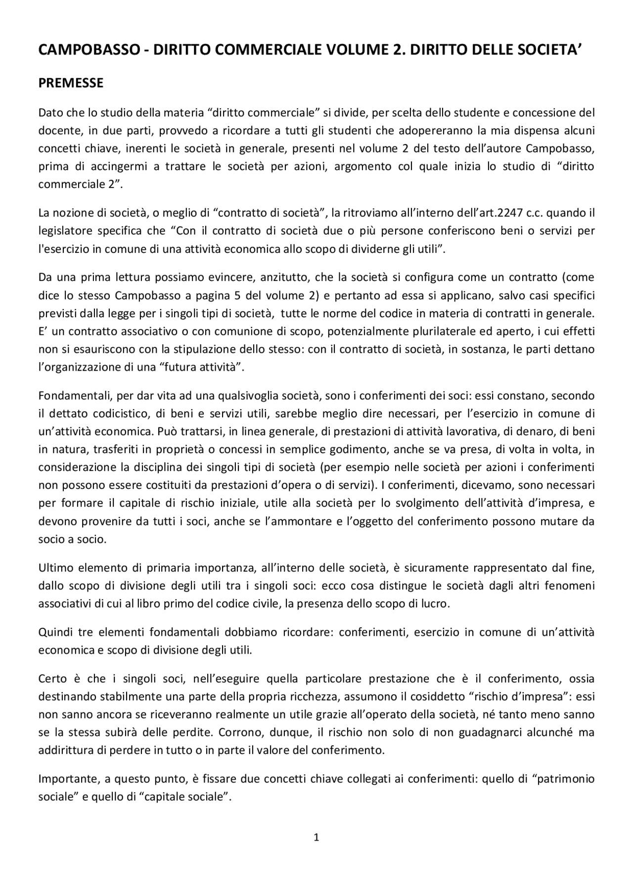 Le Società Docsity