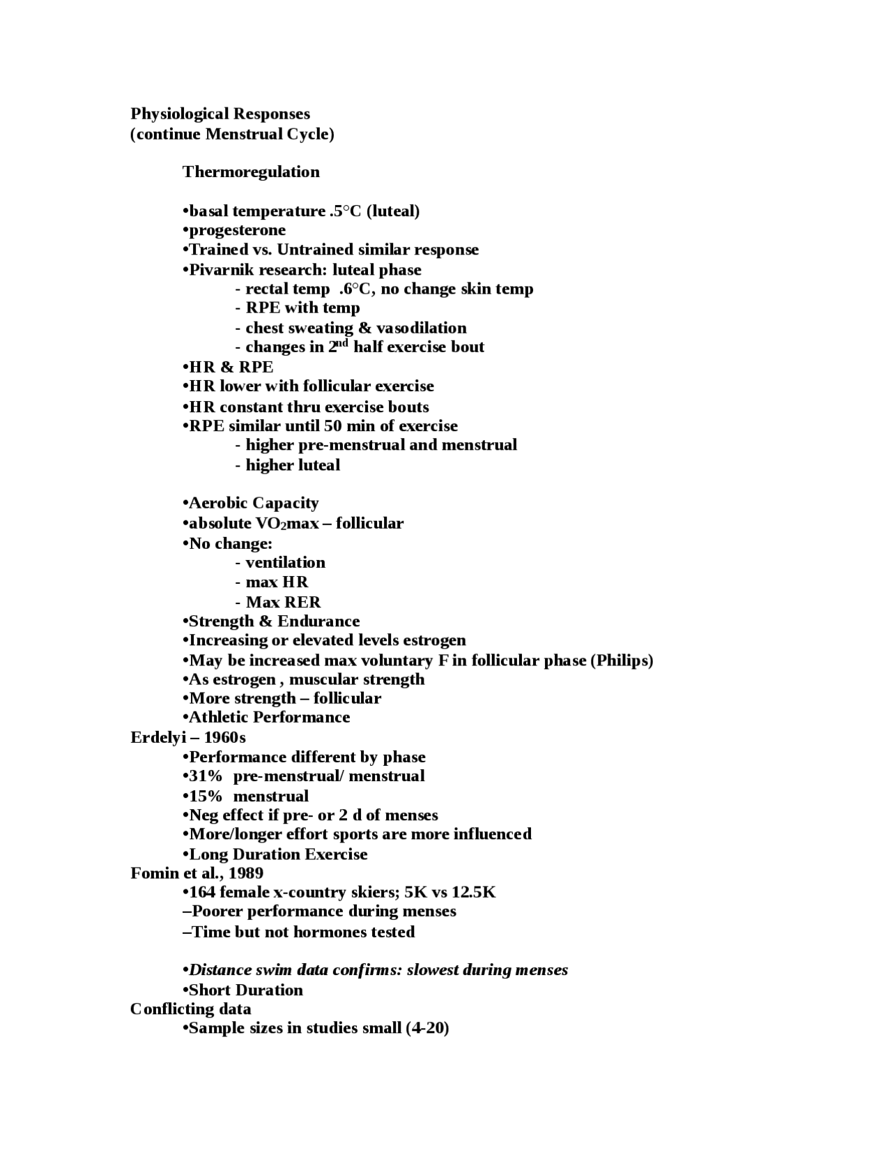 Physiological Responses - Docsity