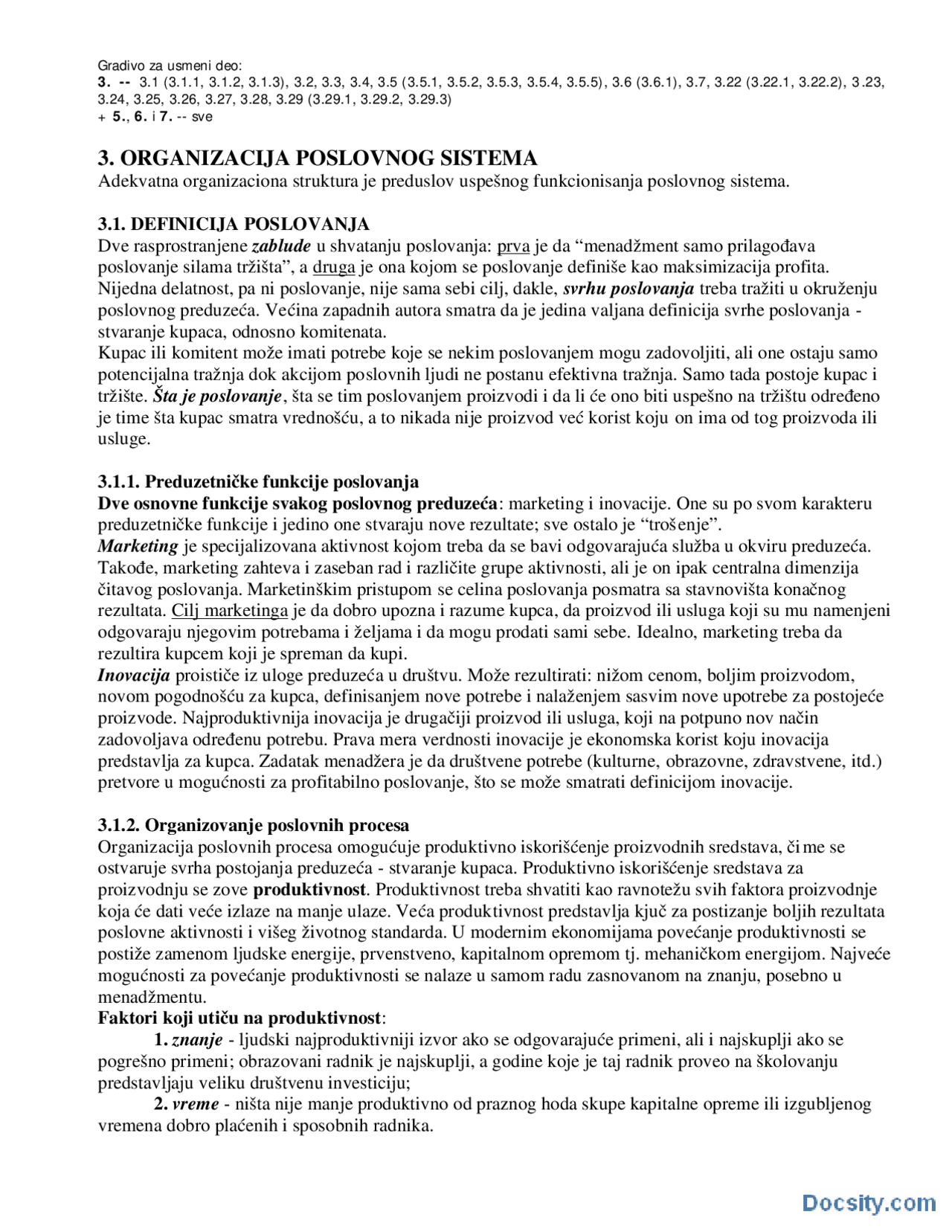 Organizacija poslovnog sistema-Skripta-Osnovi organizacije1-Fakultet organizacionih nauka ...