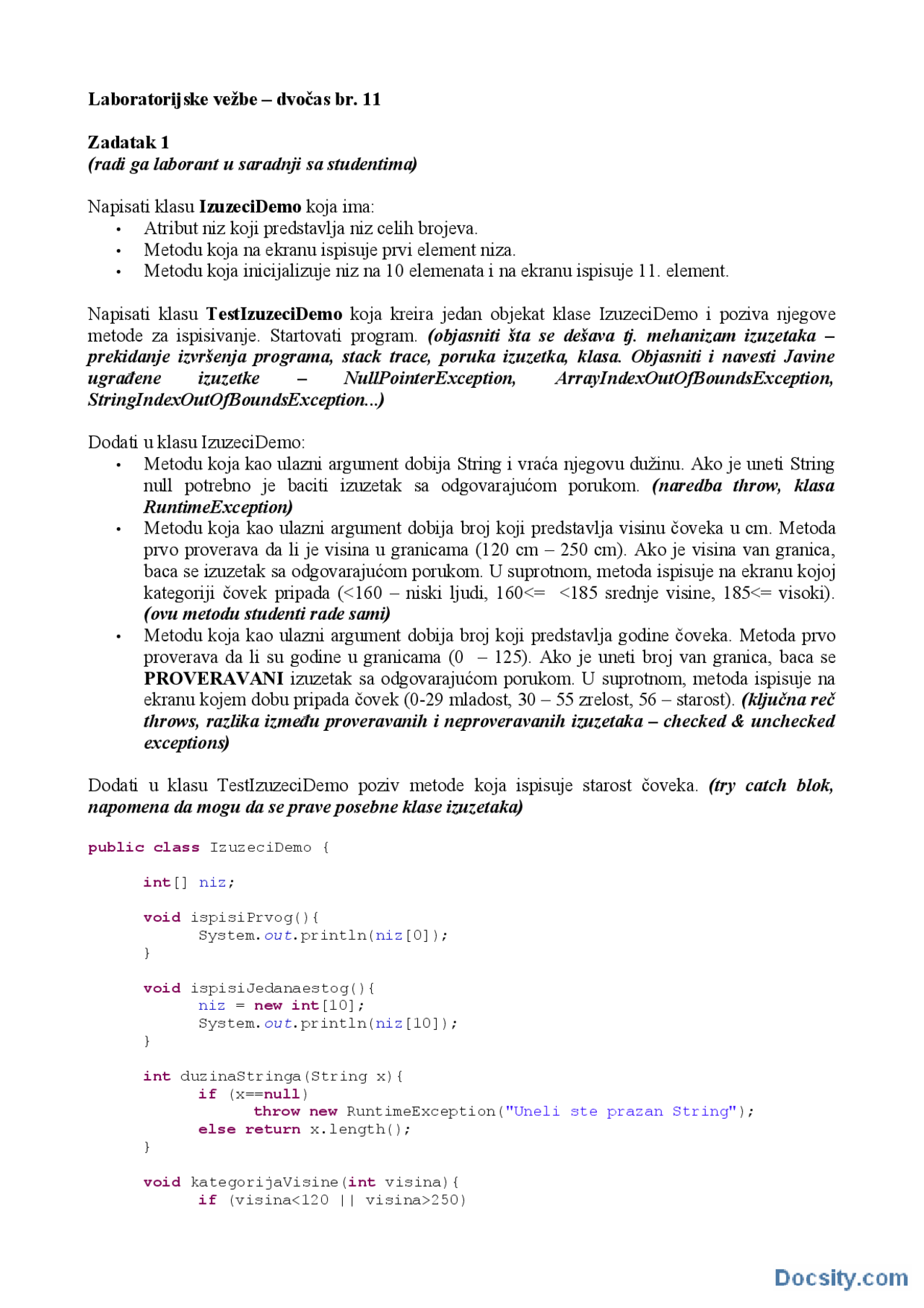 Laboratorijske Vezbe I Zadaci Vezbe Principi Programiranja Informacioni