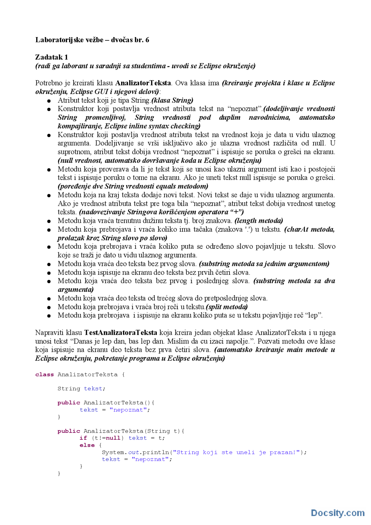 Laboratorijske Vezbe I Zadaci Vezbe Principi Programiranja Informacioni