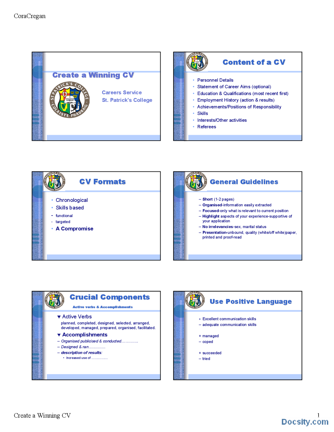 CV Presentation-Slajdovi-Engleski jezik 3-Informacioni sistemi2 ...