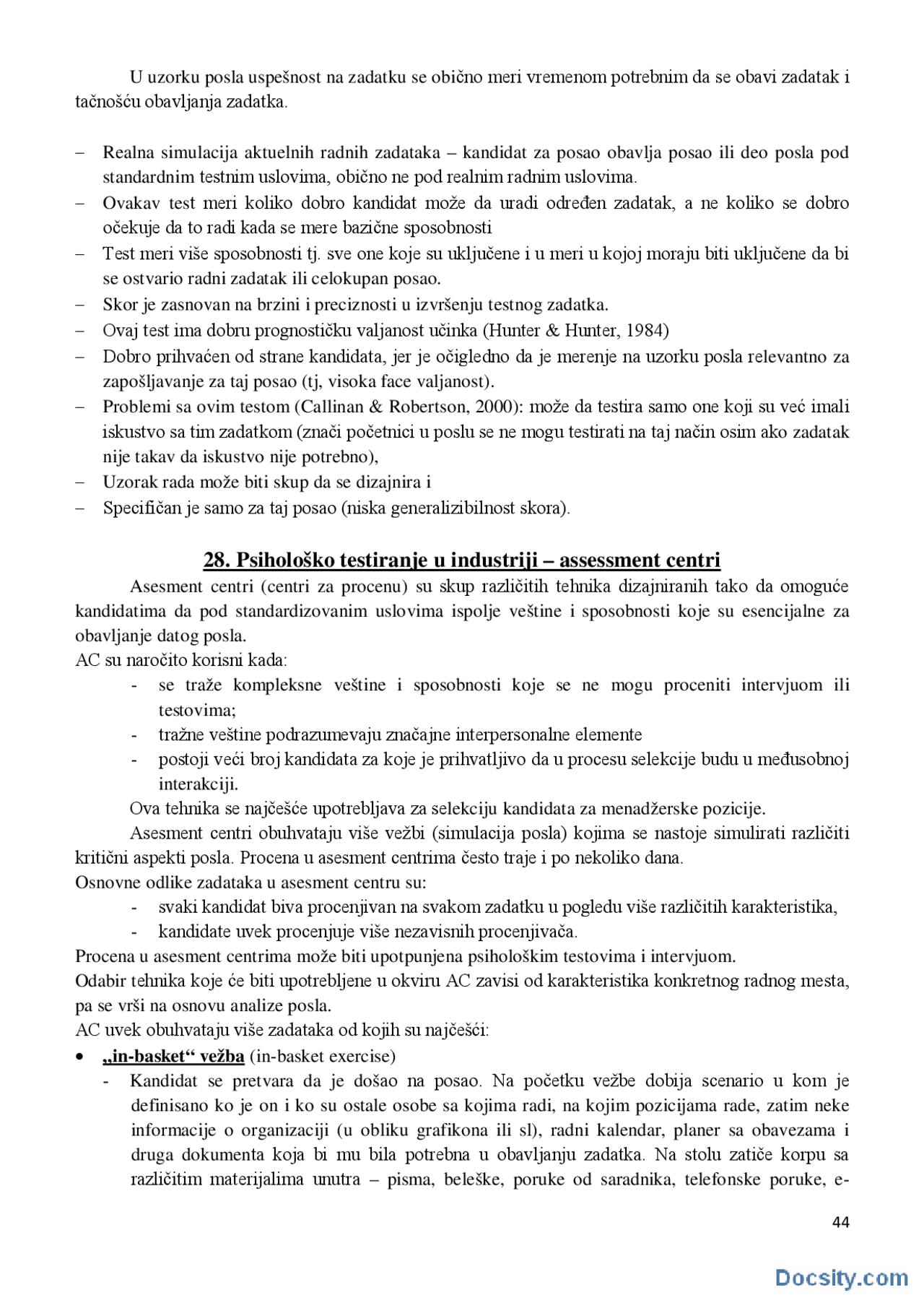 Psihologija Rada Skripta Psihologija Part2 Rezime Predlog Opšta