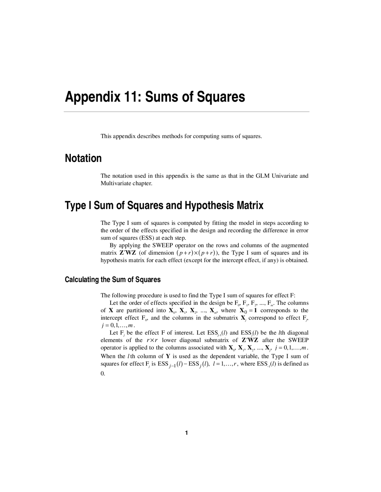 Sums of Squares - Mathematics and Statistics - Study Notes - Docsity