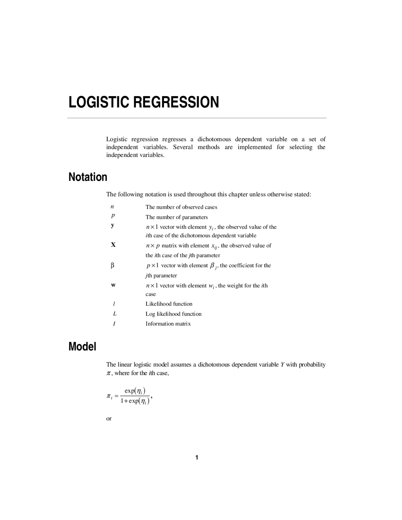 Logistic Regression - Mathematics and Statistics - Study Notes - Docsity