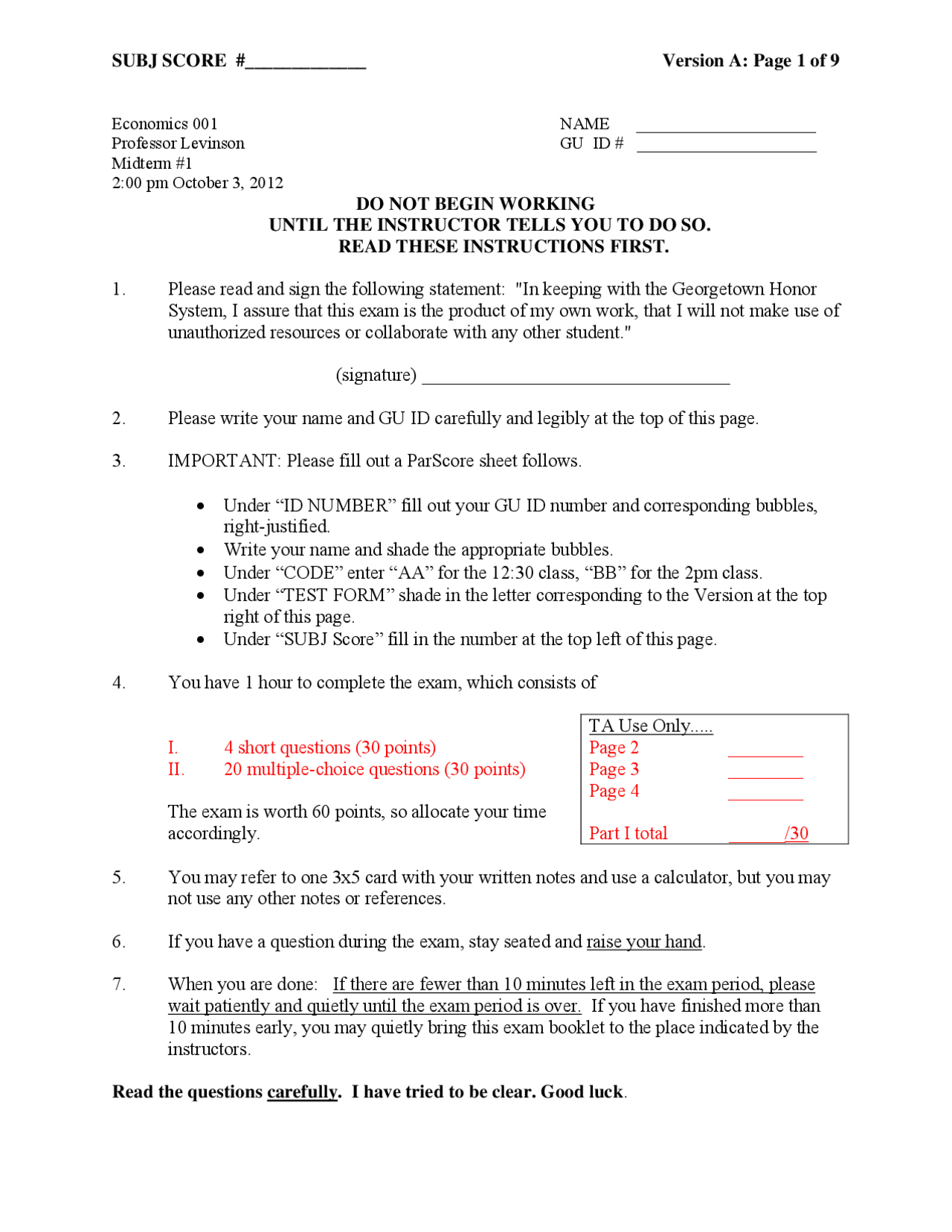 7 Solved Problems On Towns Demand Midterm Exam Econ 001 Docsity