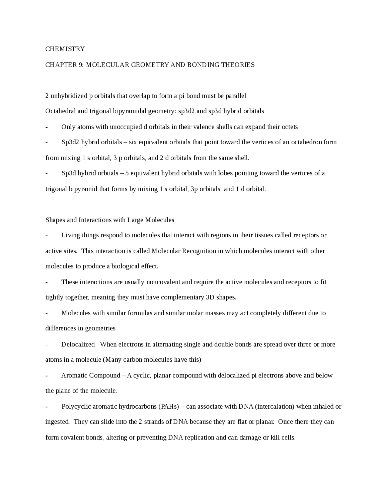 ISU Chemistry Chapter9MolecularGeometry 10-31-12 - Docsity
