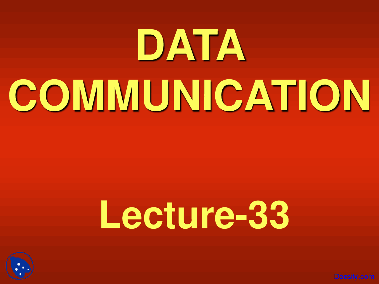 Error Detection Techniques Data Communication Lecture Slides
