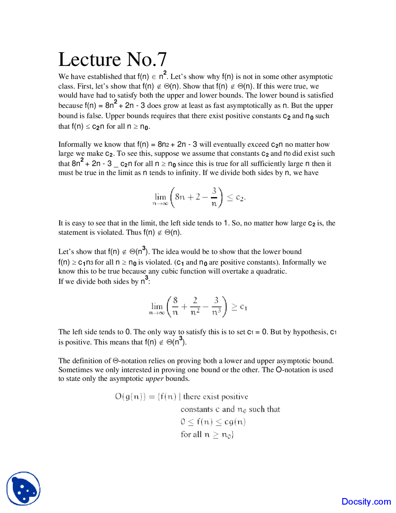 Divide and Conquer Strategy - Design and Analysis - Study Notes - Docsity